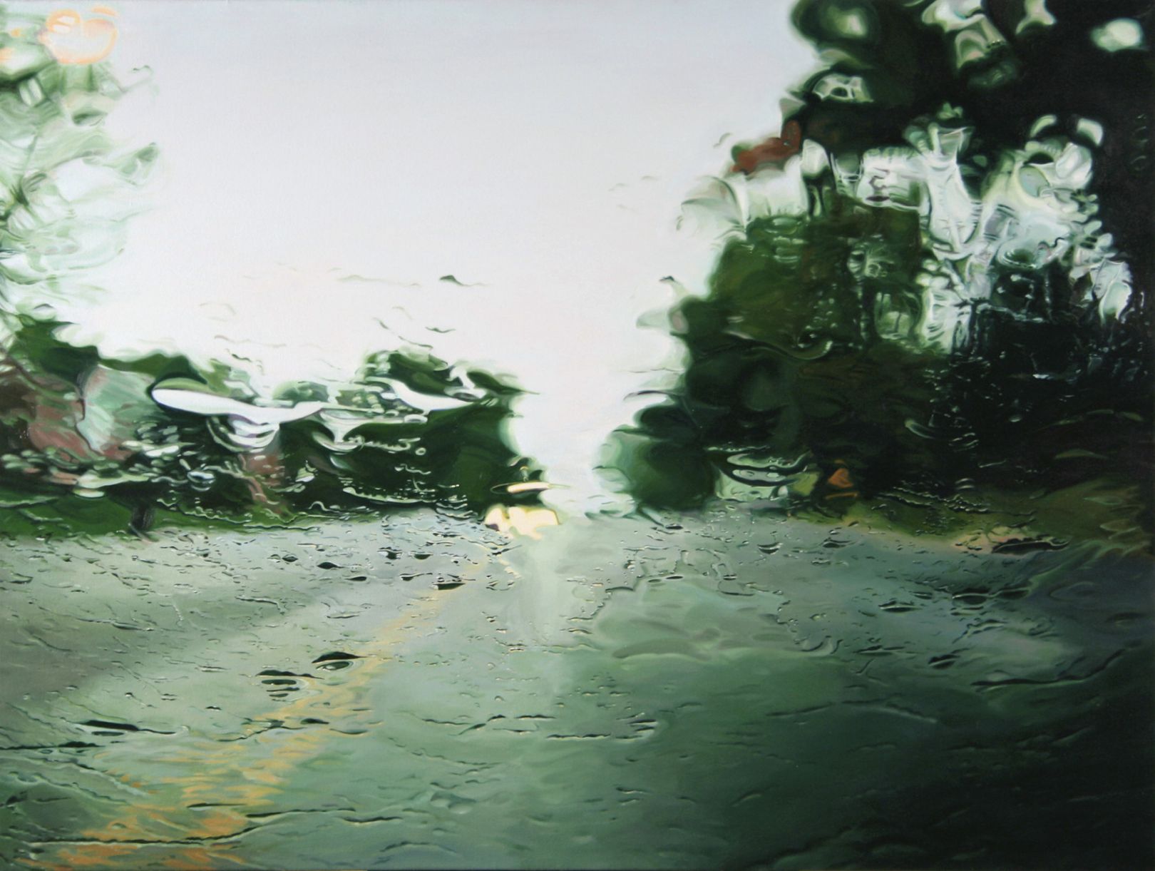 Under the Unminding Sky: Artist paints hyperrealistic views of rain ...