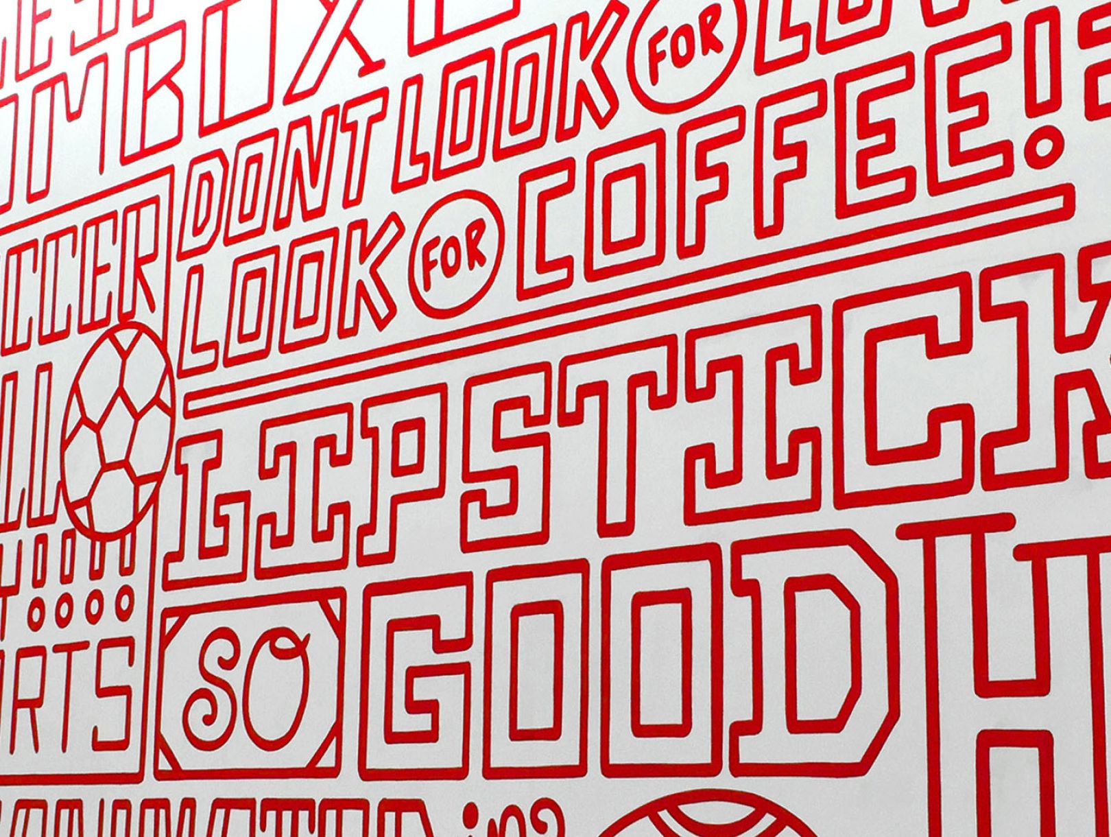 Timothy Goodman's new playful hand-painted typographic murals ...
