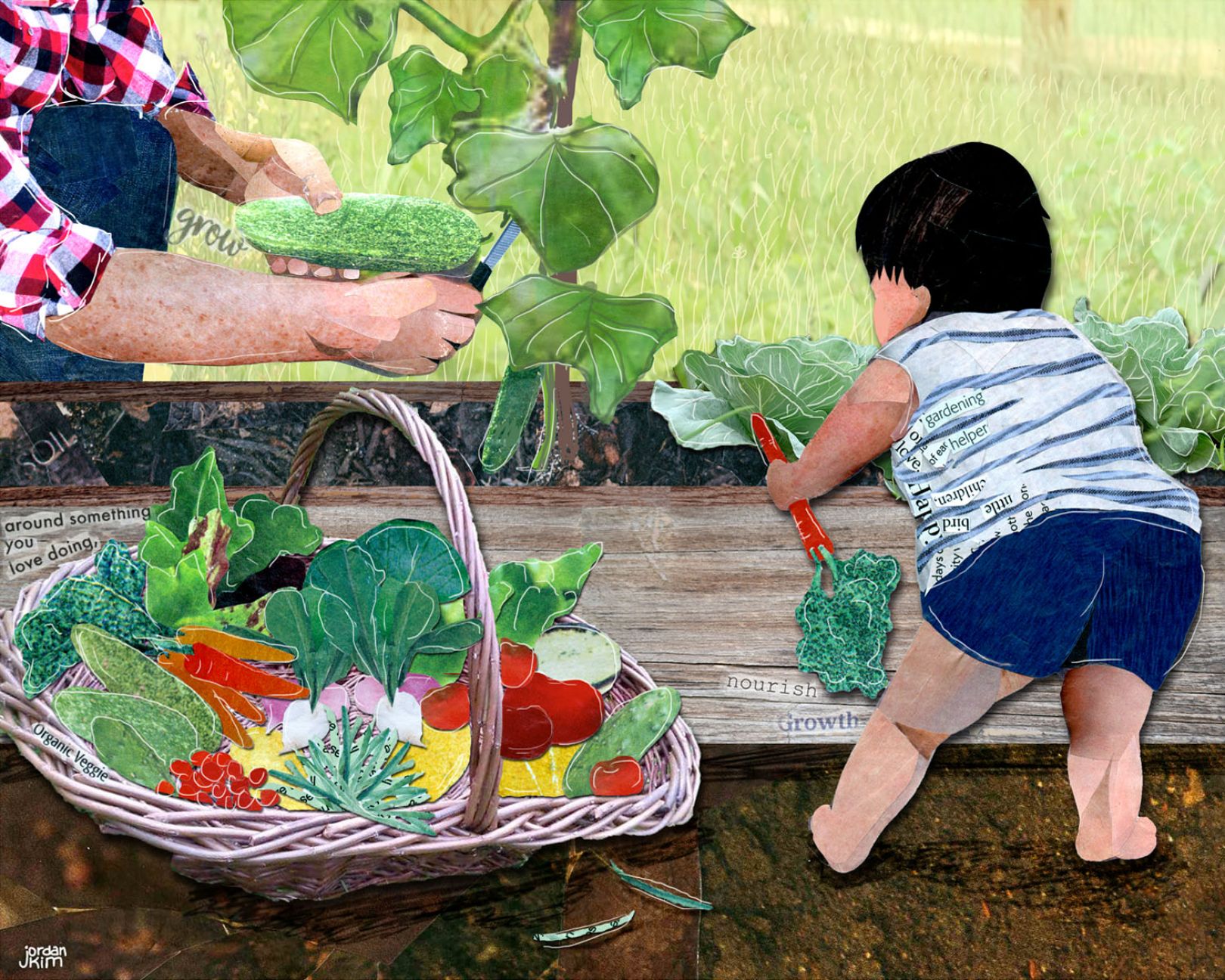 Jordan Kim's wholesome paper collages made out of junk mail and ...