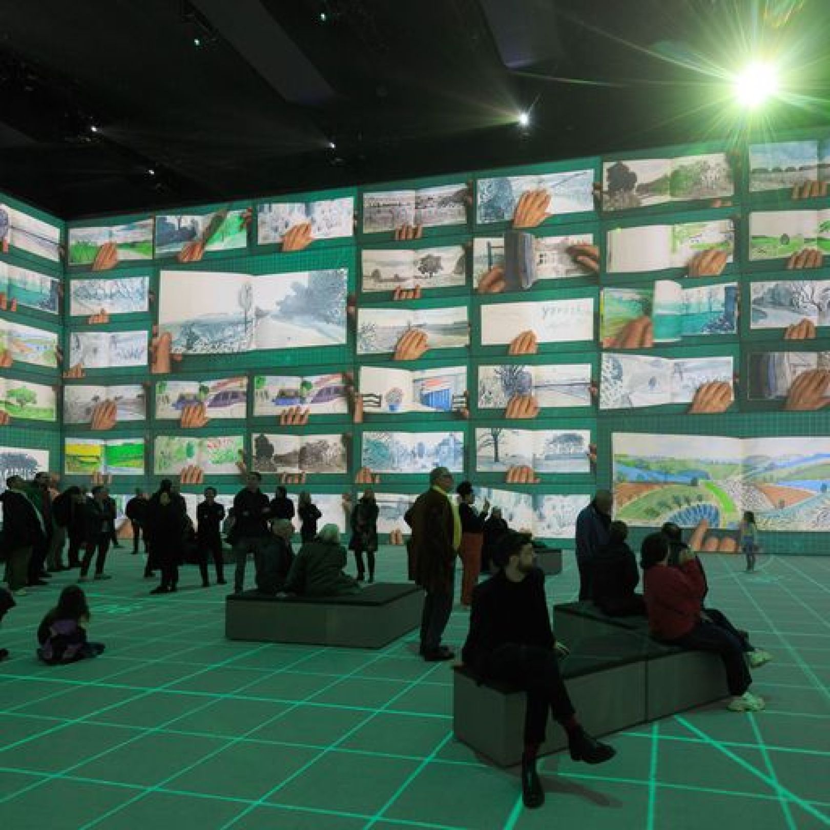 David Hockney is brighter and bolder in new Kings Cross dynamic art ...