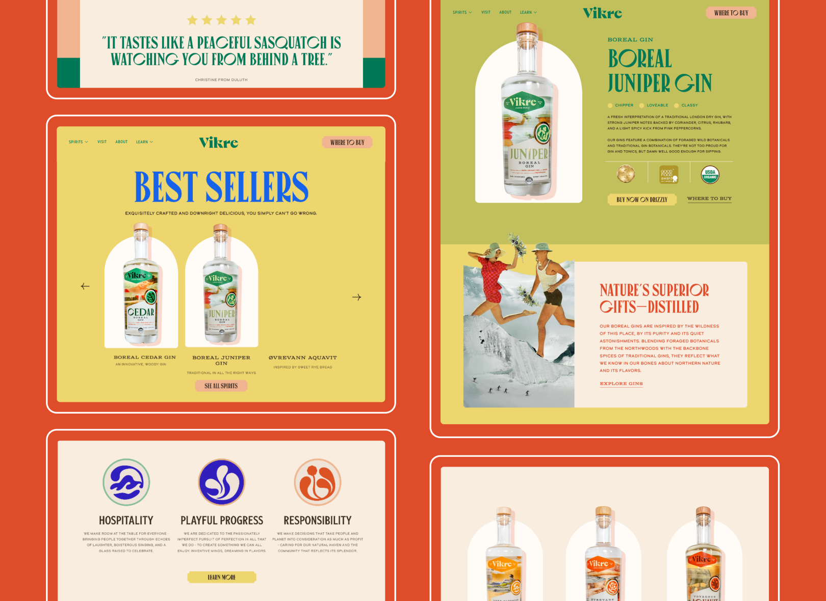 SMAKK crafts quirky branding for Vikre, an organic Minnesota distillery ...