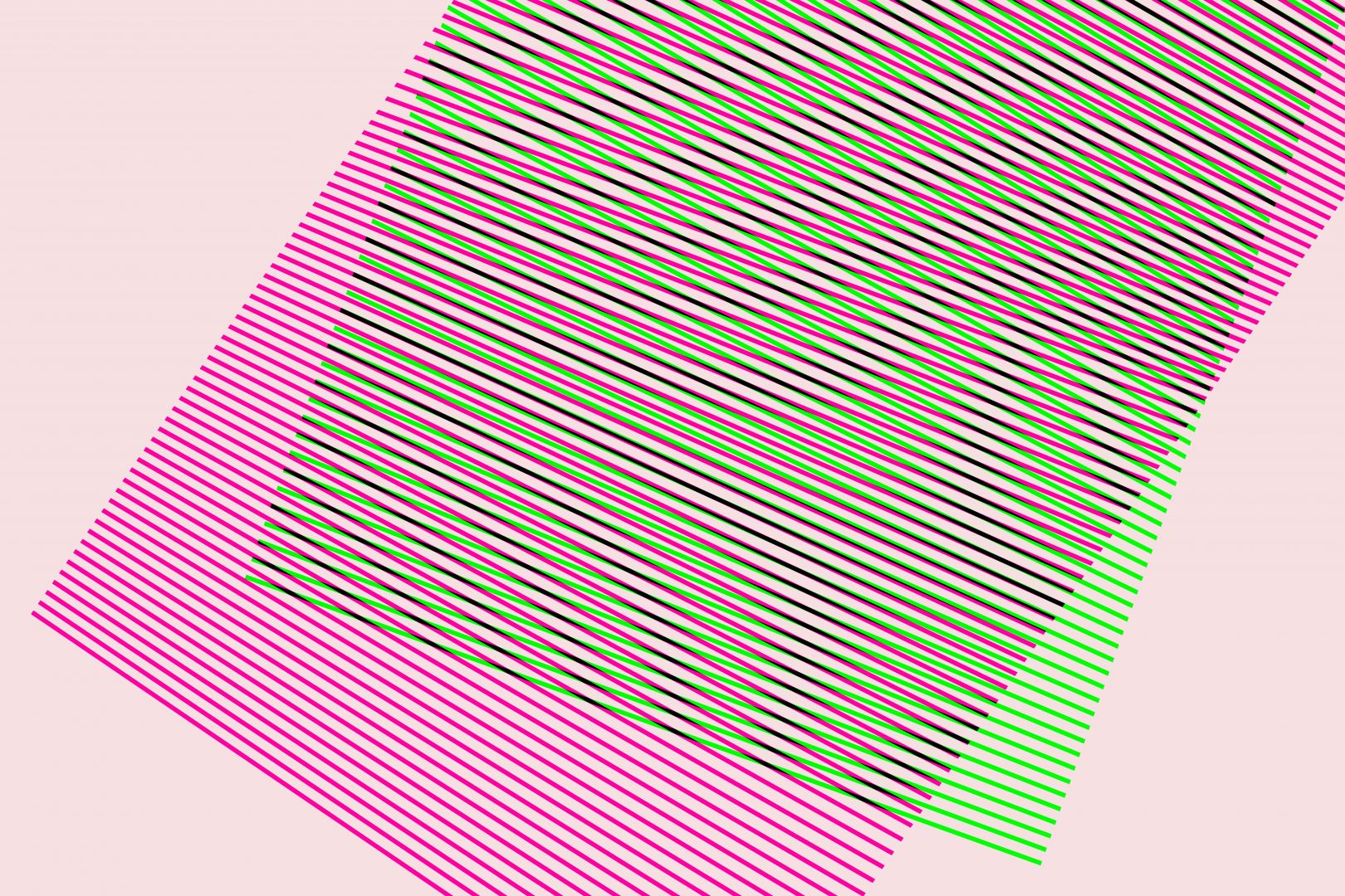 Dan Mather's fluorescent screenprinted posters explore moiré pattern ...