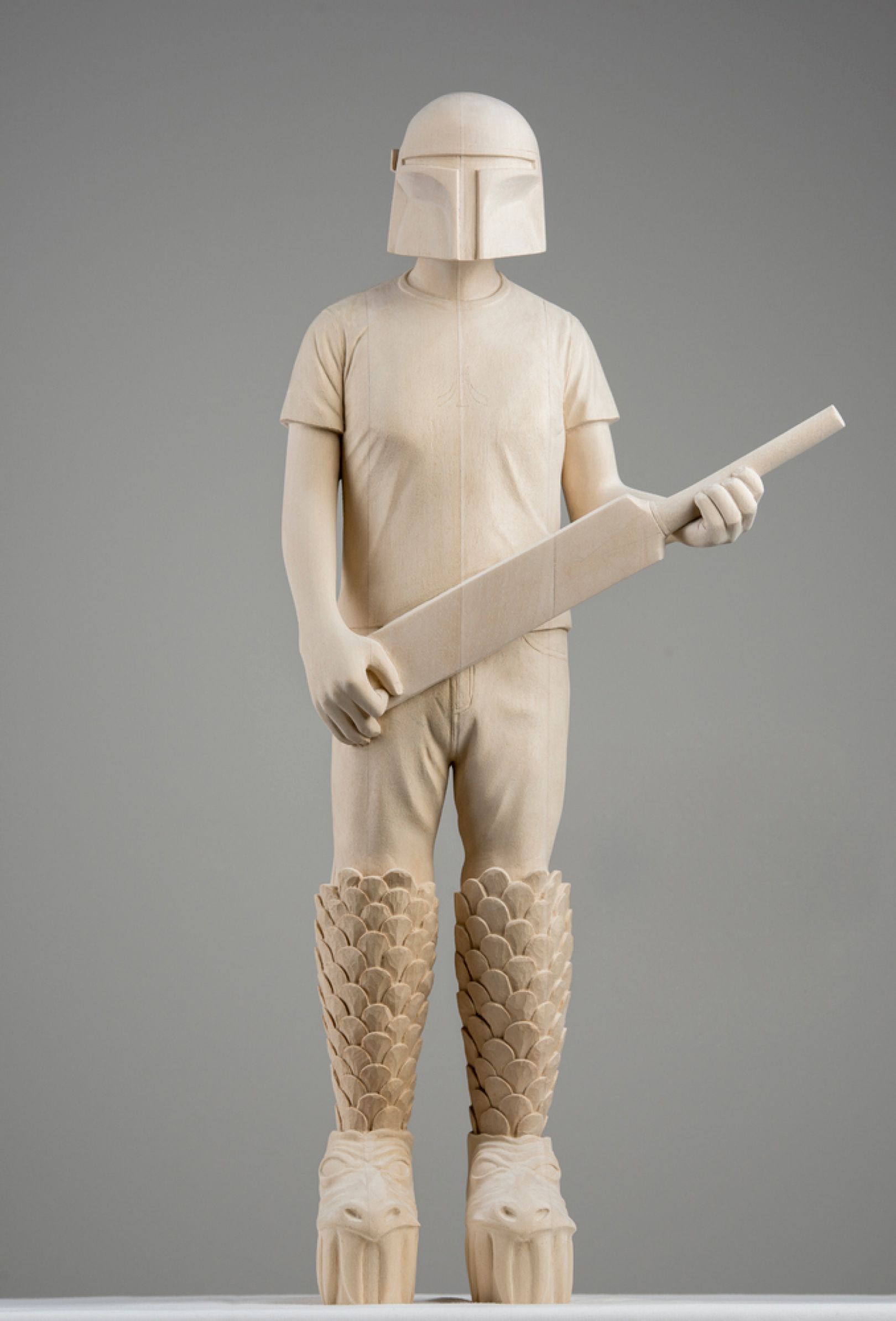 Wooden sculptures of twisted human forms by artist Paul Kaptein ...