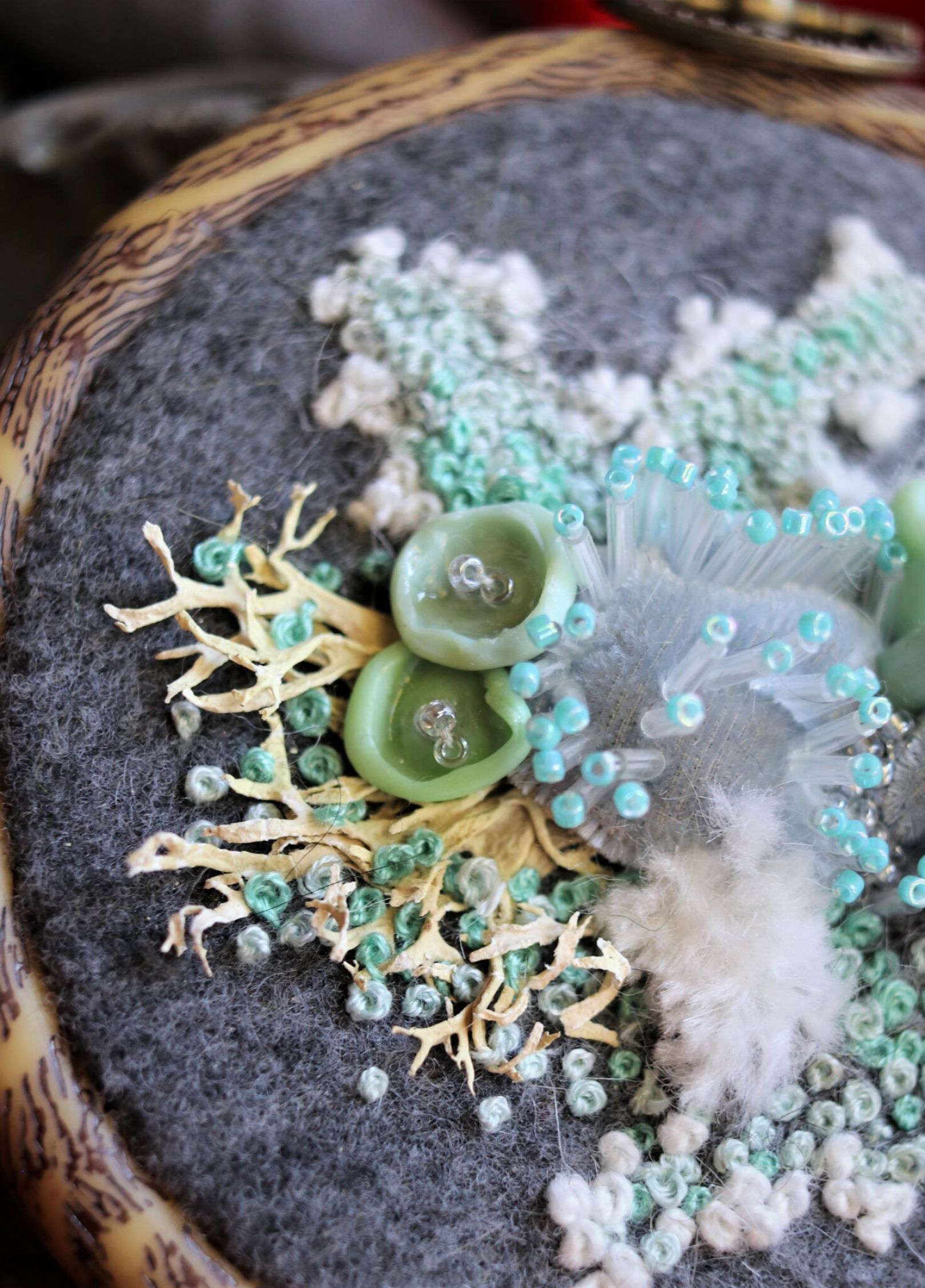 Embroidery for 'presence, clarity of mind and connection to nature ...