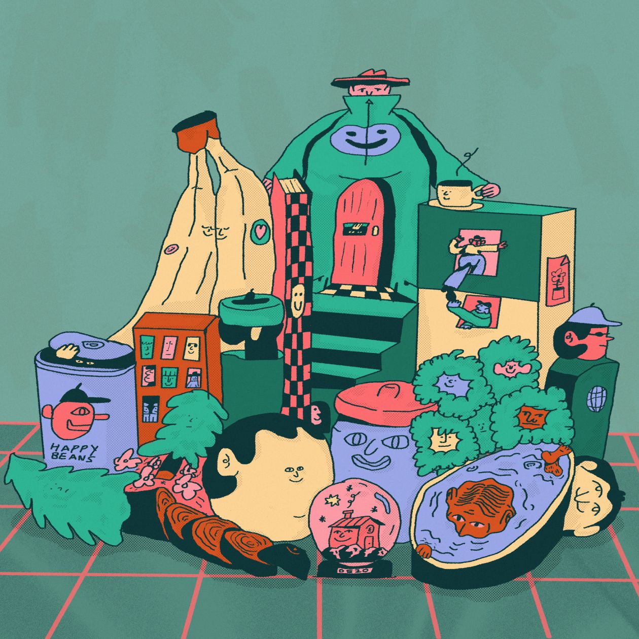 Timothy Goodman paints an entire basketball court for children at a ...