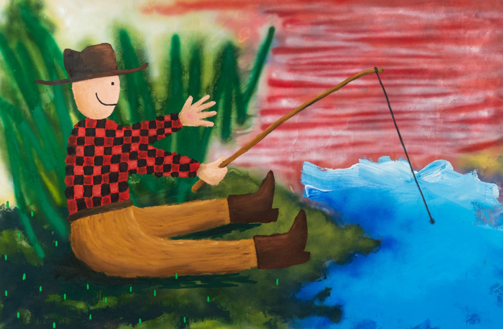 Hunter Potter's paintings that explore masculinity through small-town ...