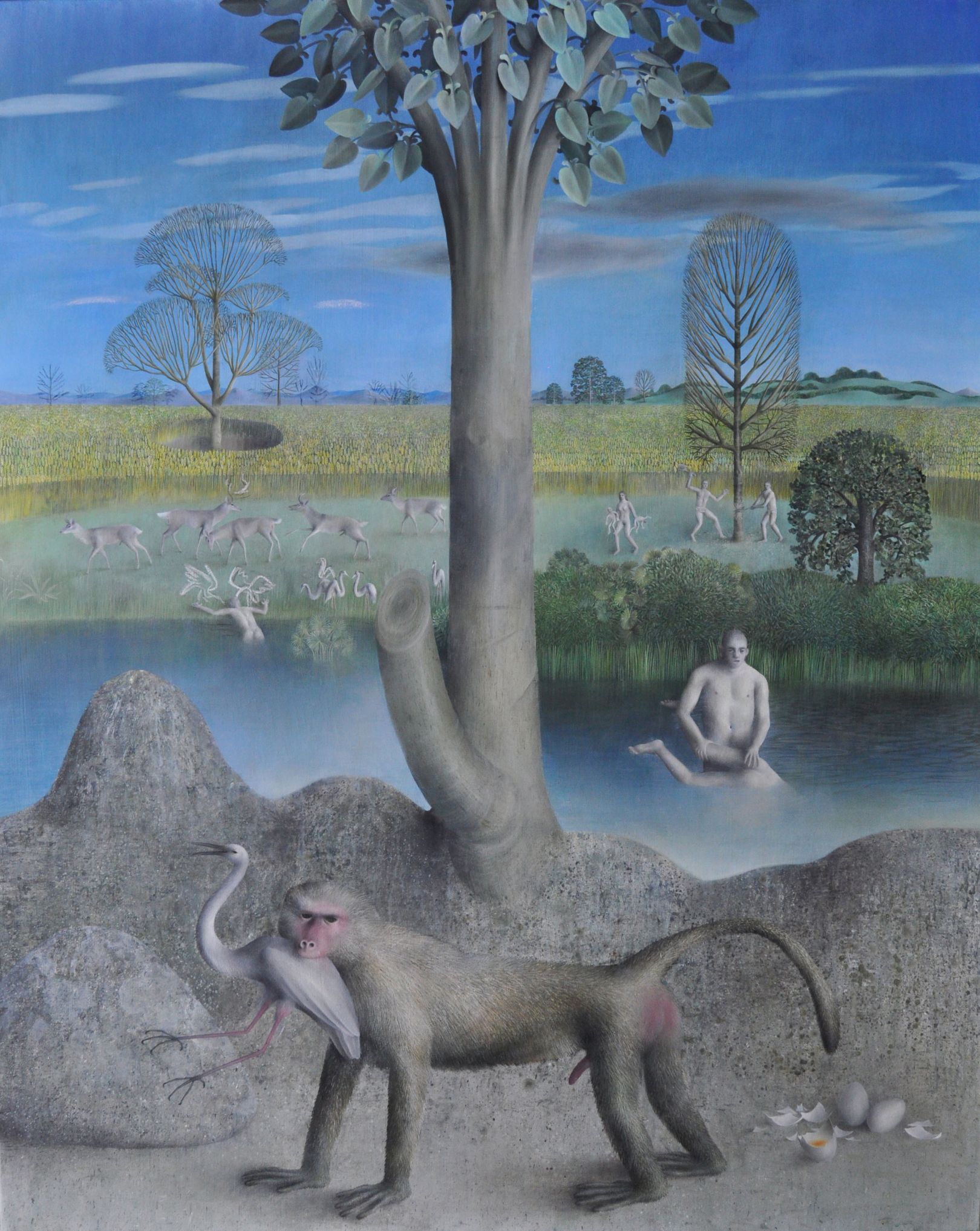 Wild things romp in artist James Mortimer’s disturbing mythical ...