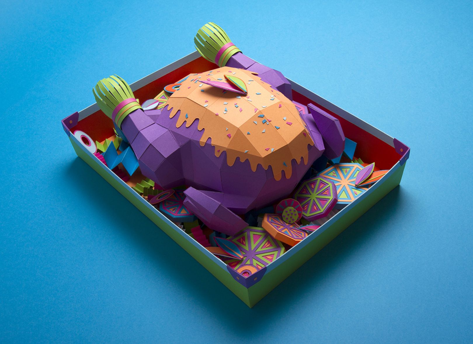 Handcrafted paper installations that burst with colour and insanely ...