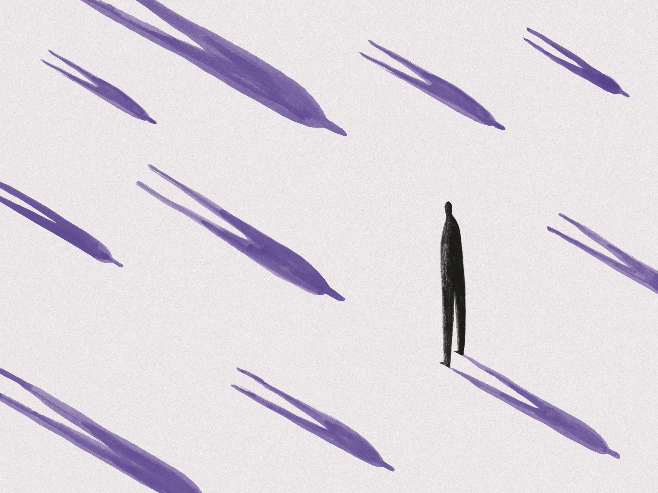 Perry Rowe's emotive illustrations convey the impact of major life ...