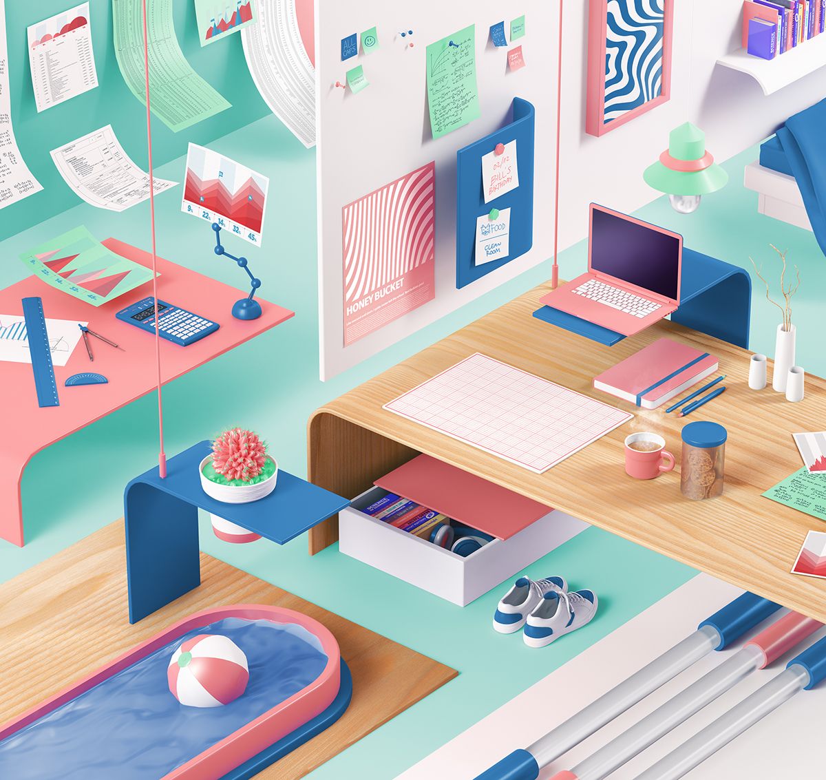 Mesmerising kinetic sculpture that mimics the movement of a flock of ...