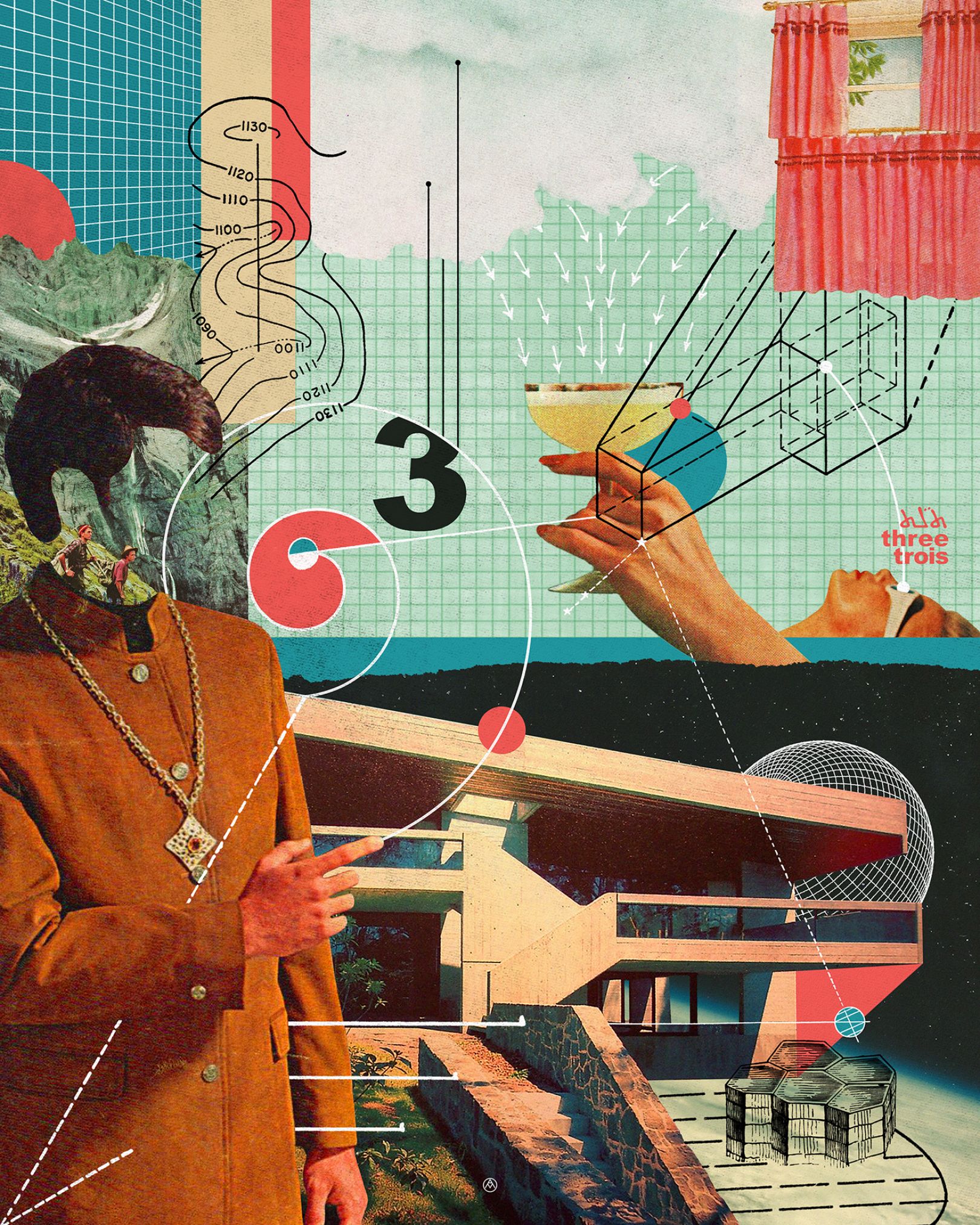 Andrew McGranahan's surreal & psychedelic collage art crafted from ...