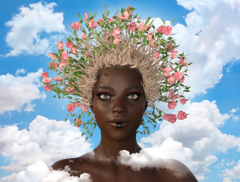 The interactive 'Eco Fortune Teller' with a deliciously vaporwave ...