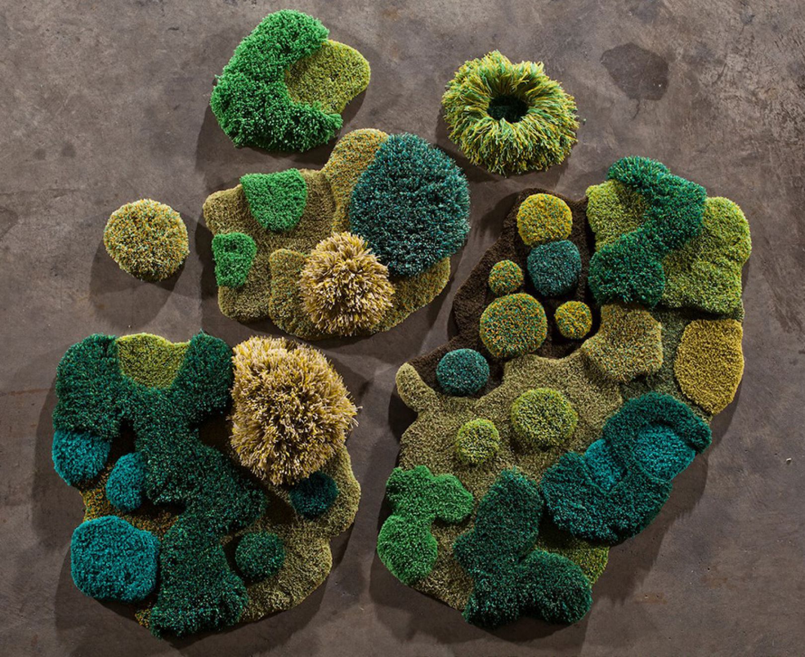 Rug Artworks: Artist uses wool to weave carpet scenes of green and ...