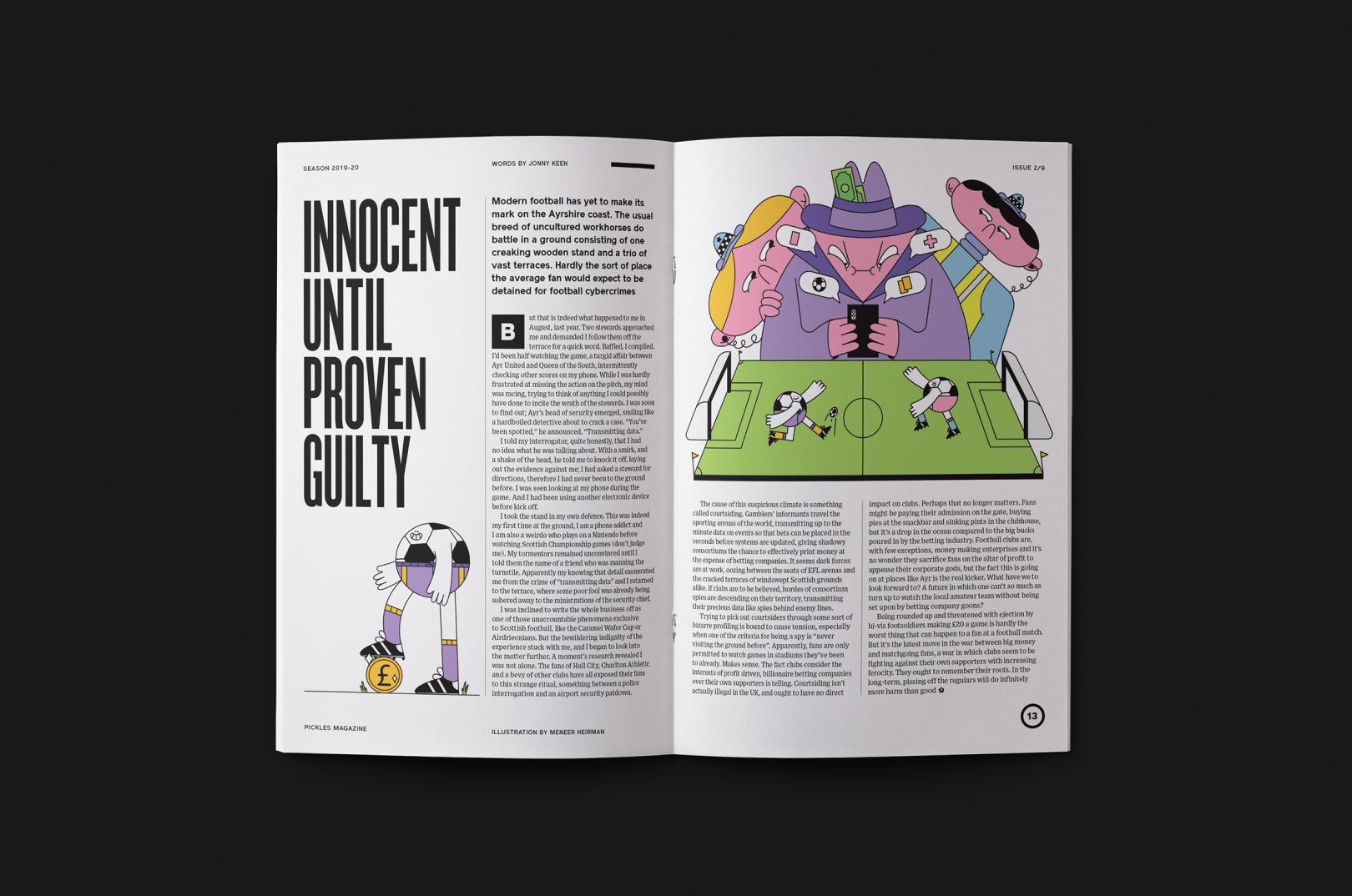 Indie football zine Pickles brings politics to the fore | Creative Boom