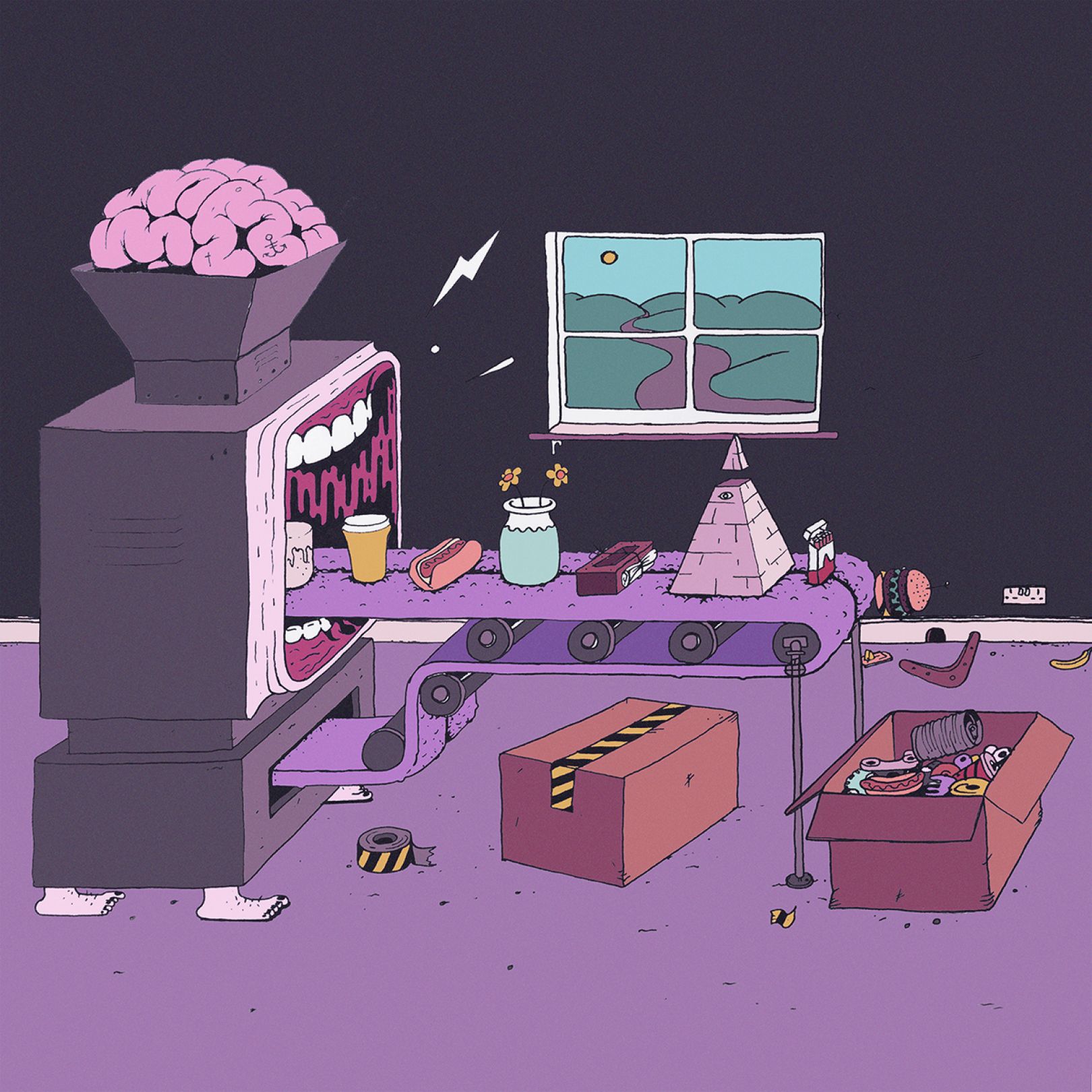 Illustrator Lumps injects a mouthful of grinning teeth into his quirky ...