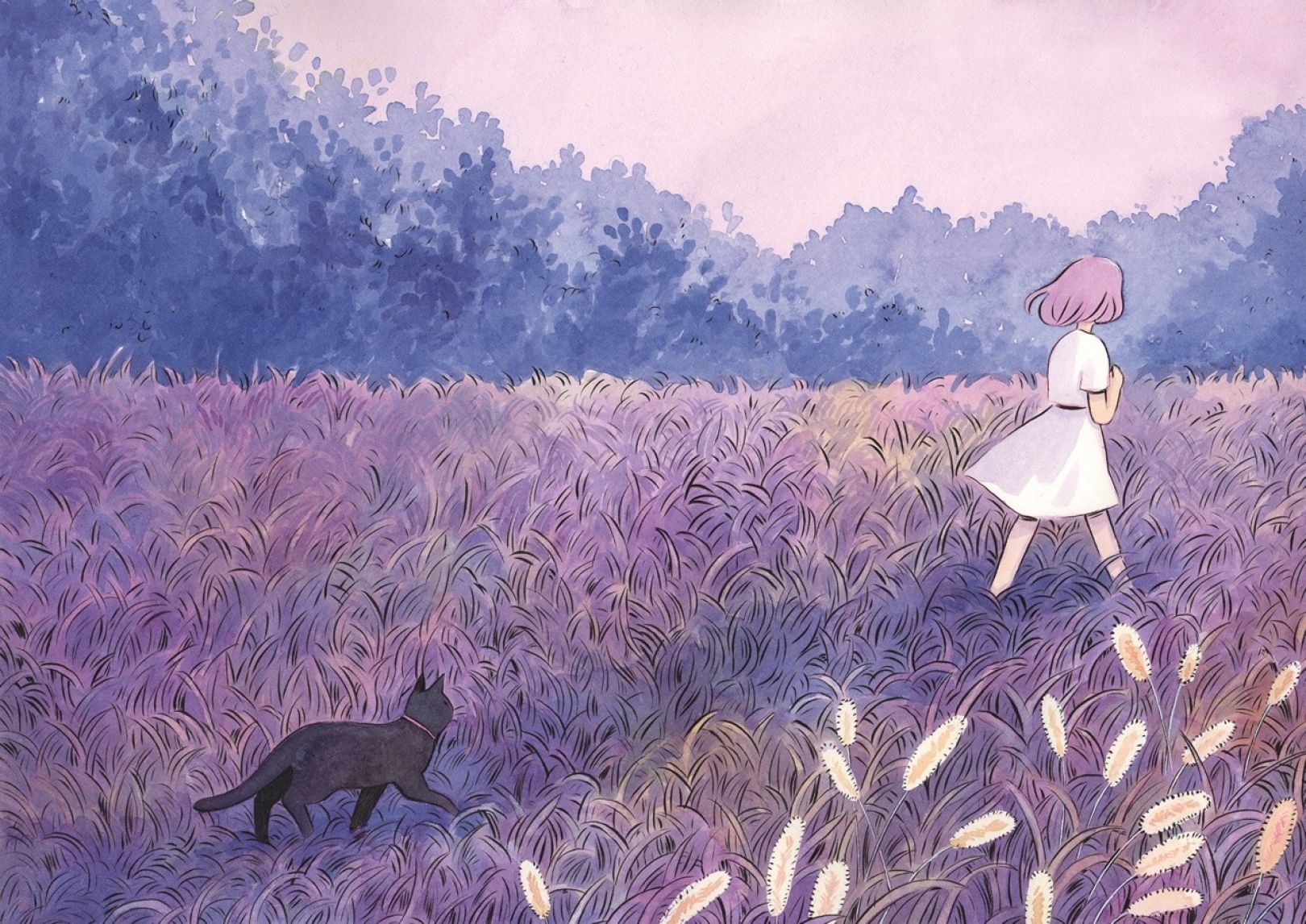 Heikala's Japanese inspired illustrations created with blended inks and ...