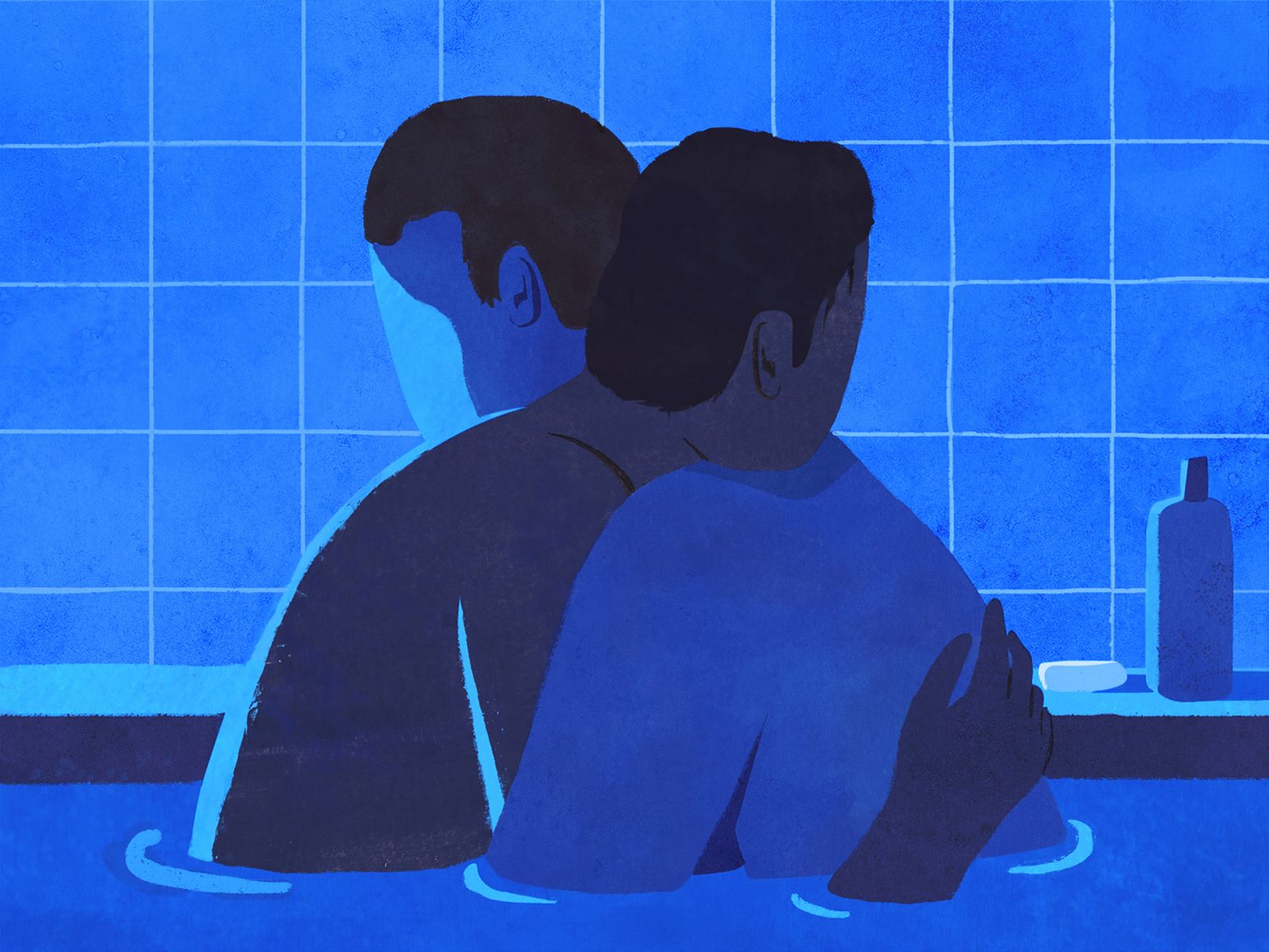 Holly Stapleton mixes gouache with digital art to create works bathed in golden hour light ...