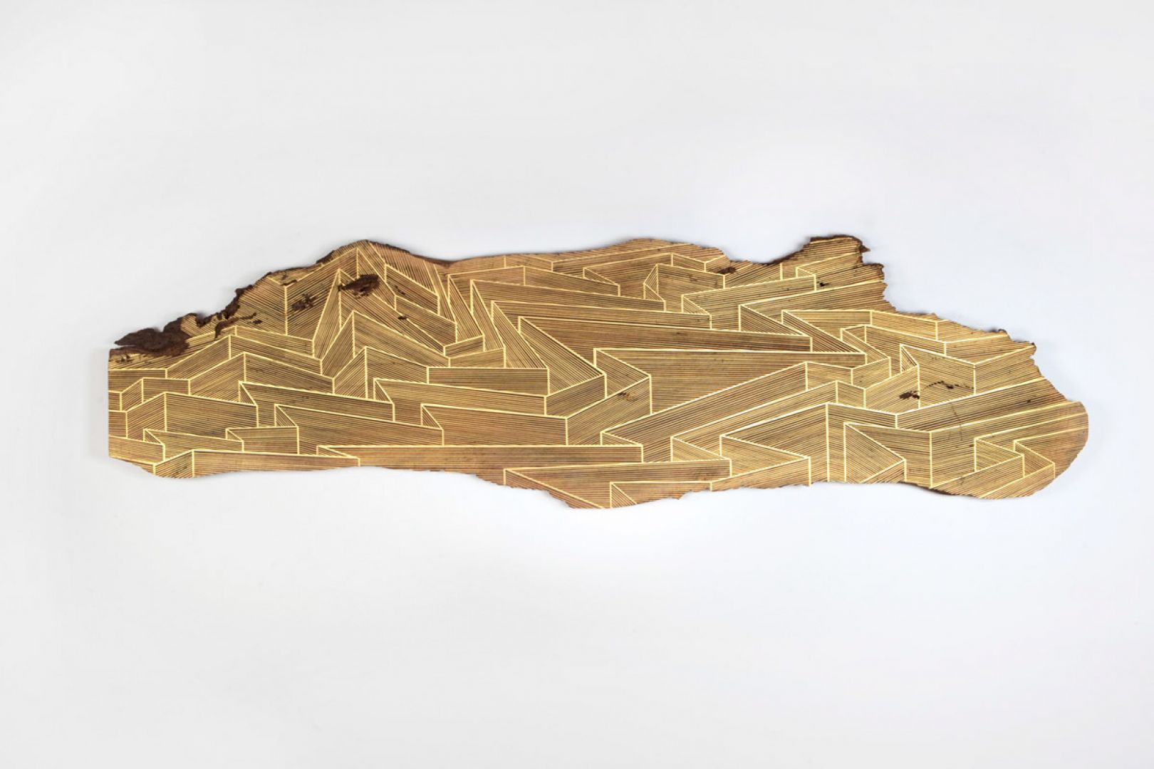 Salvaged discarded tree trunks transformed into beautiful geometric ...