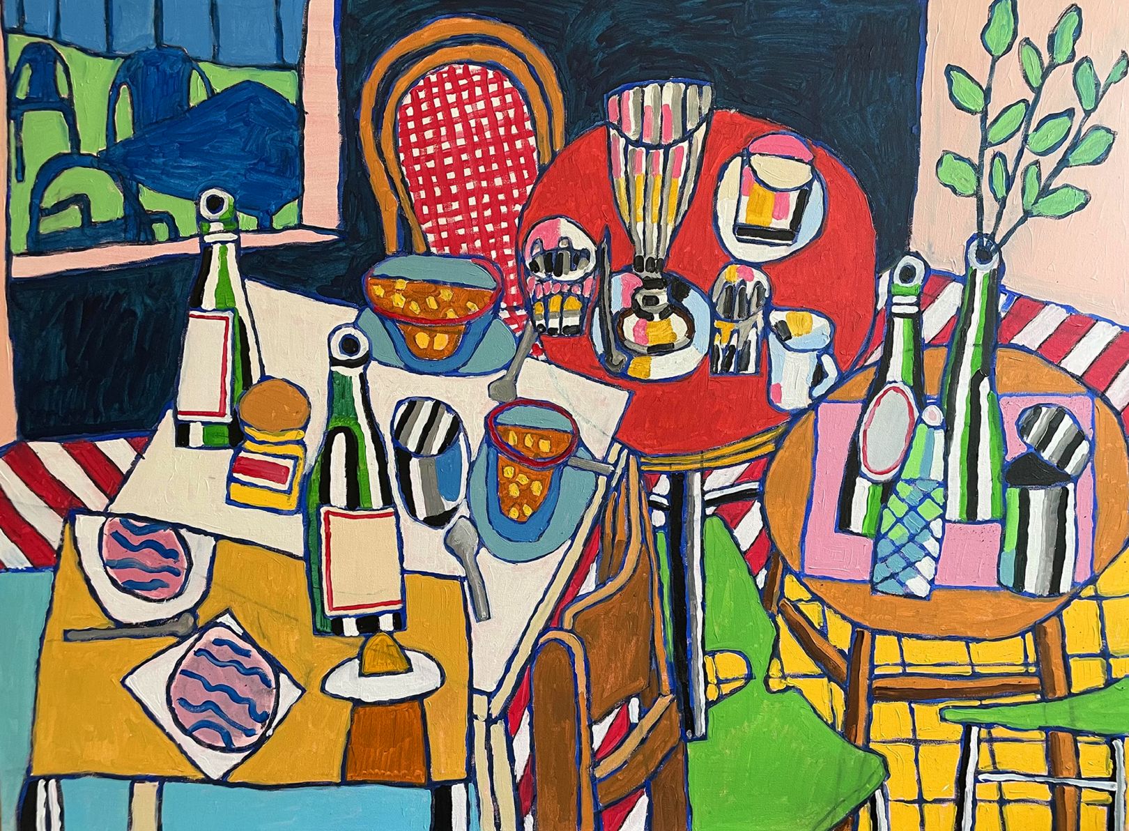 Scruffy and bold, Tom Moore paints everyday objects found around the ...