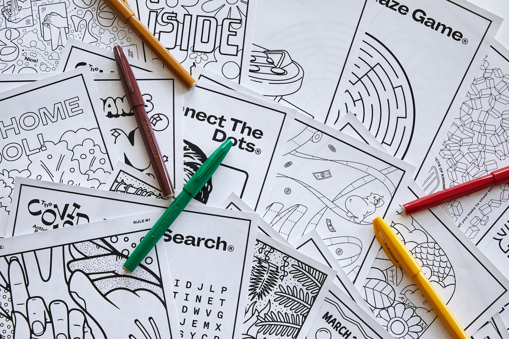 Artists and designers unite globally to create 'colouring posters' and ...