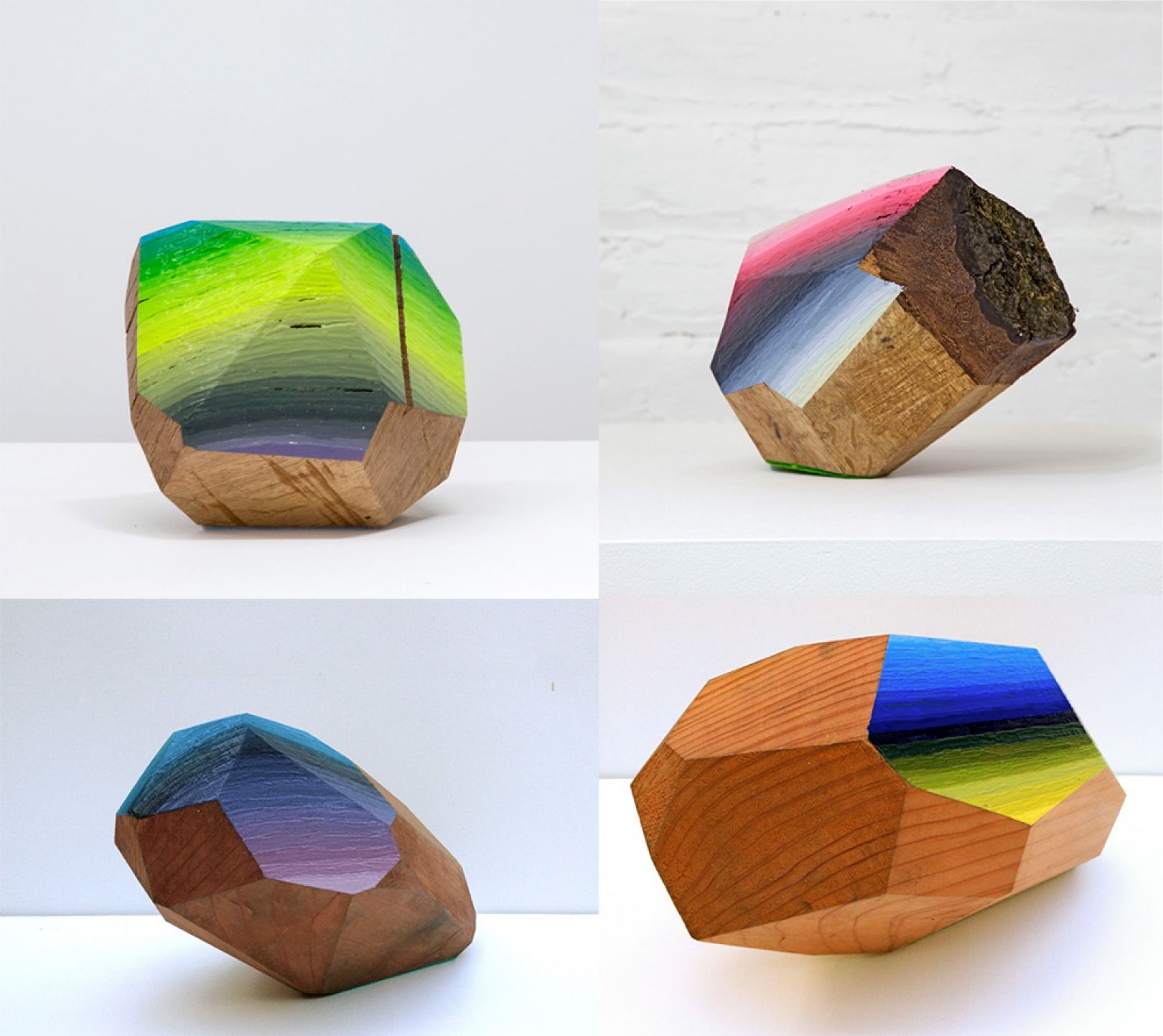 WoodRocks: Reclaimed wood shaped and painted to look like gorgeous ...