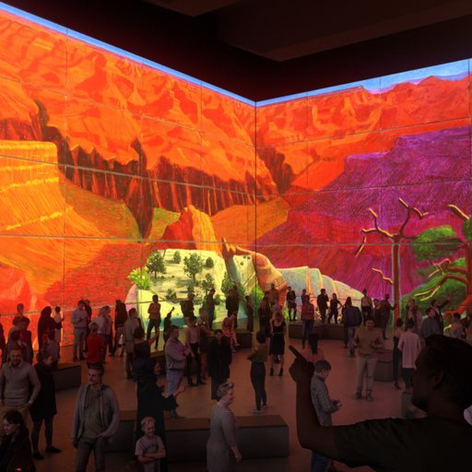 David Hockney is brighter and bolder in new Kings Cross dynamic art ...