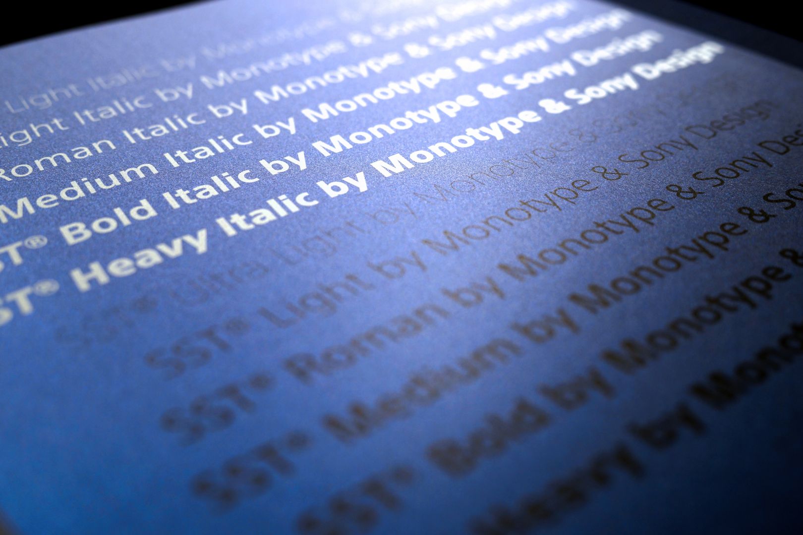 Monotype celebrates seven years of its Sony SST typeface at G . F Smith ...