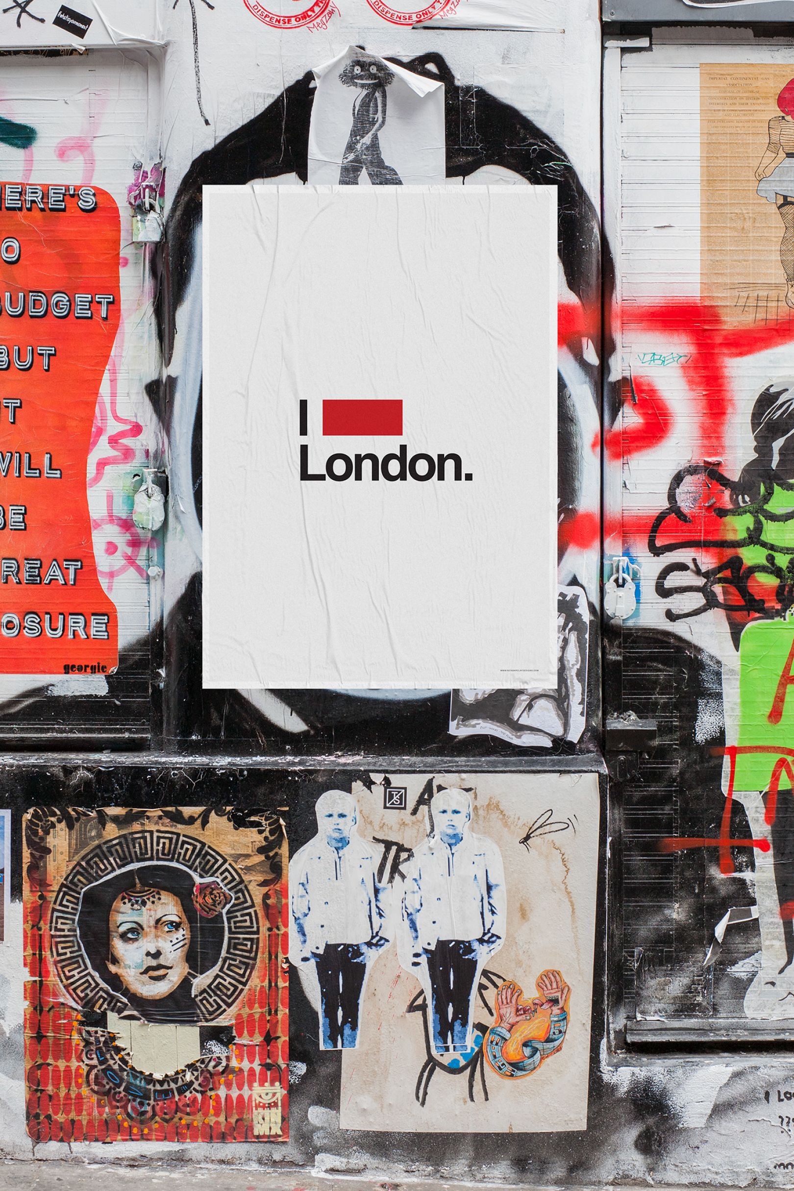 Minimal graphic art that represents London's biggest icons using only ...