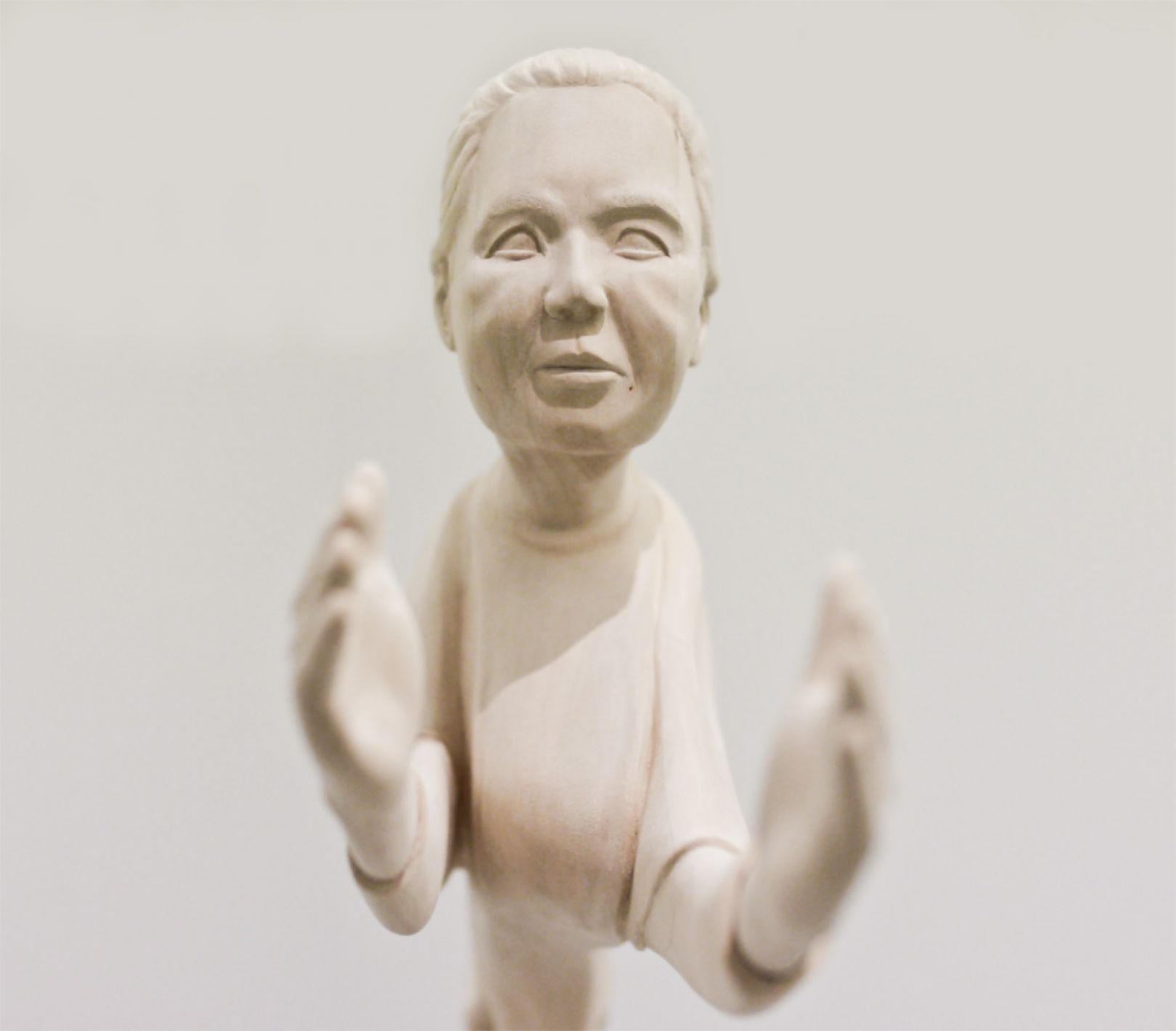 Wooden sculptures of twisted human forms by artist Paul Kaptein ...