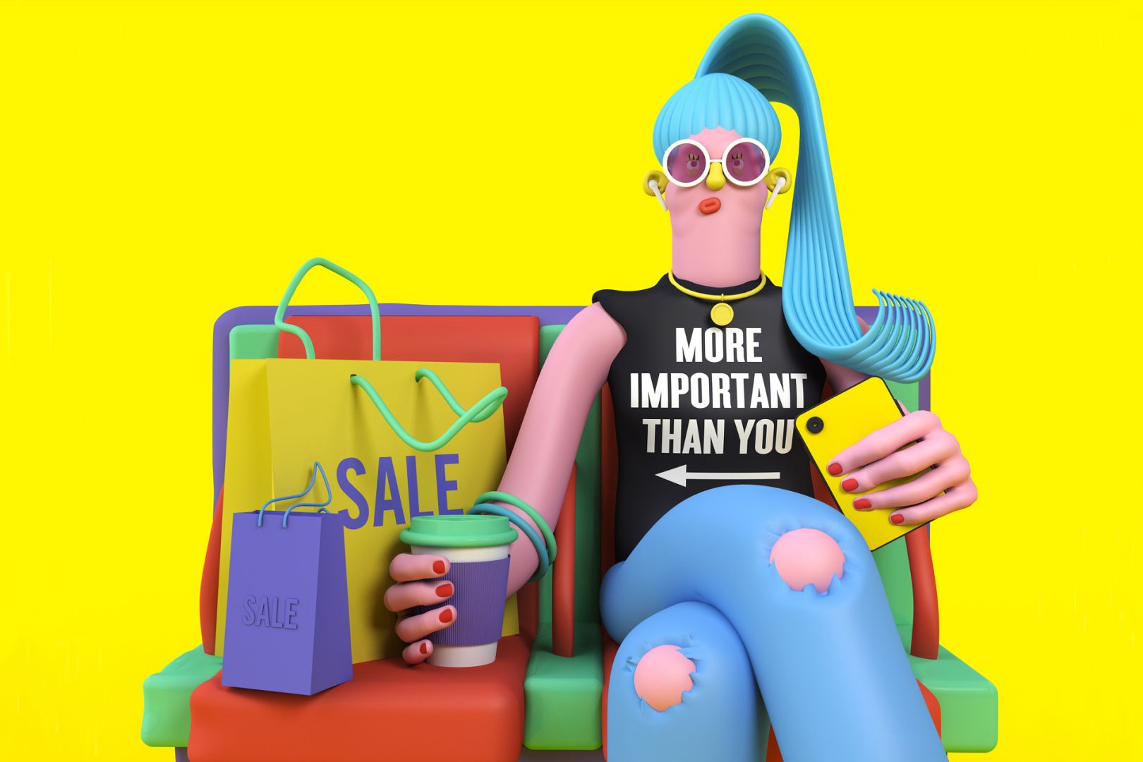 Bad Tube Etiquette: Design Lad's 3D works that illustrate bad behaviour ...