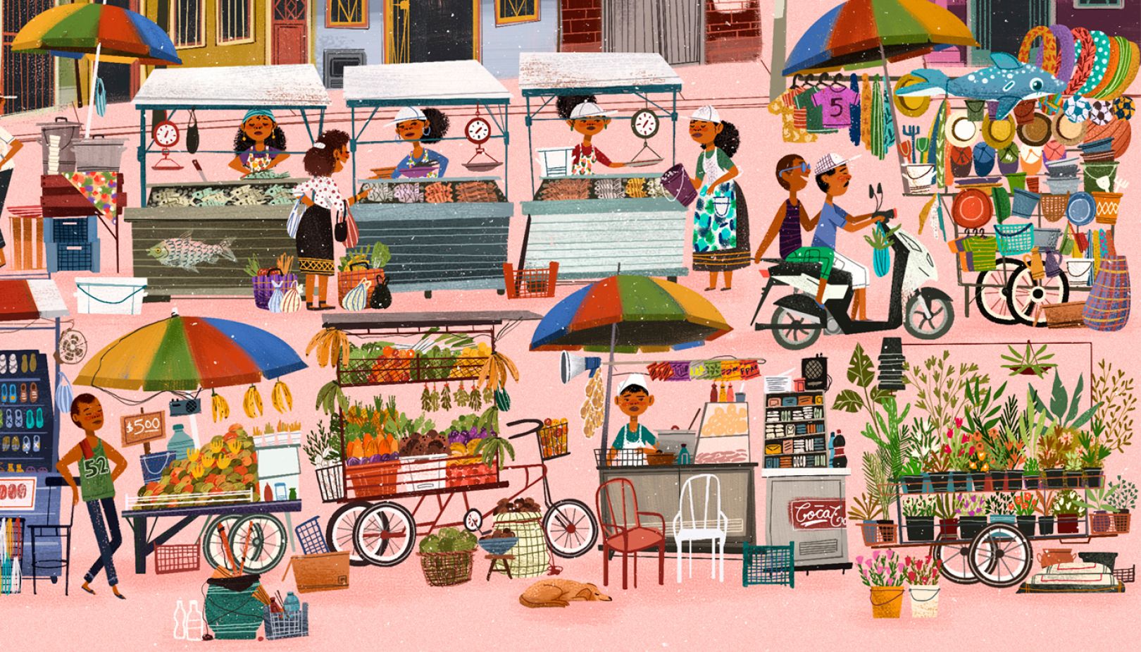 One Sunday in Alameda: Vibrant illustration series depicts the bustle ...