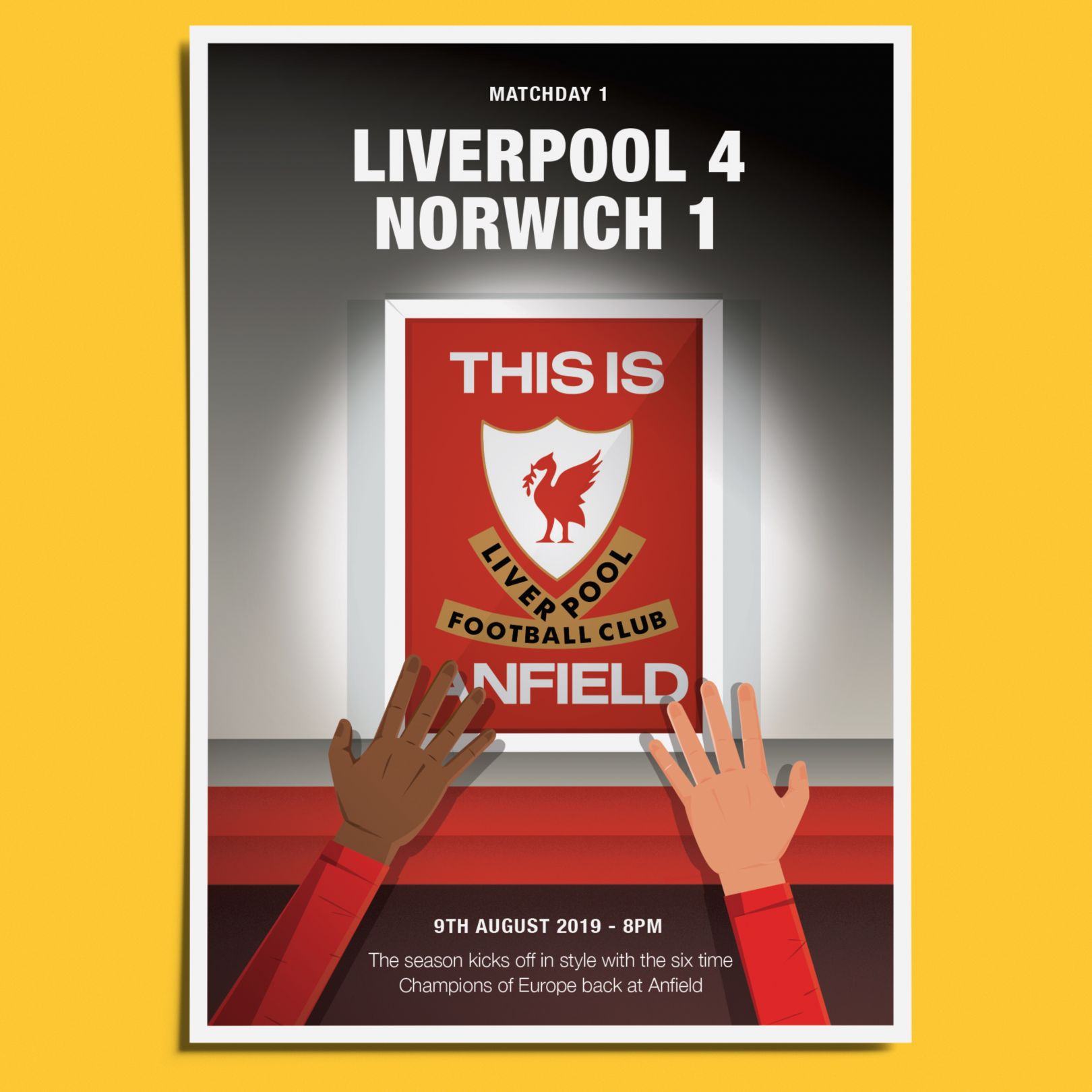 Dave Will's illustrated Liverpool FC postcards that celebrate the ...