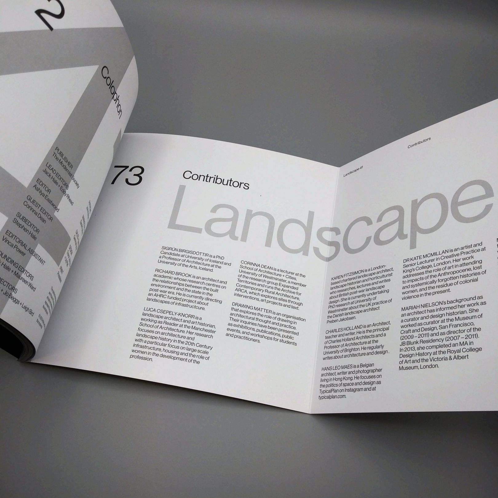 Trevor Johnson gives the modernist magazine a new landscape aesthetic ...