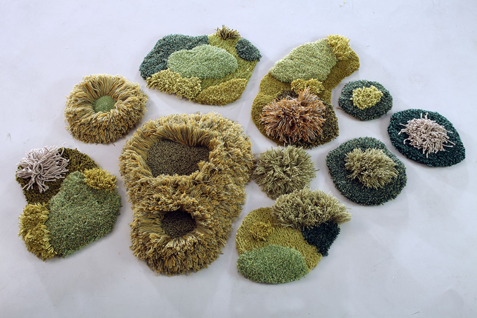 Rug Artworks: Artist uses wool to weave carpet scenes of green and ...