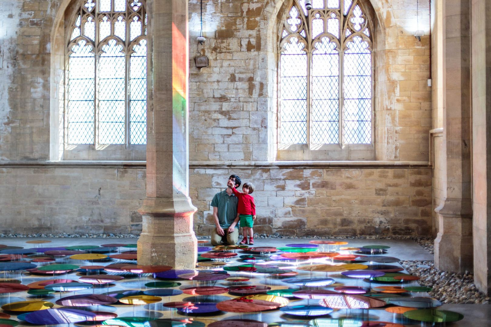 Artist transforms a former church into a colourful space by using ...