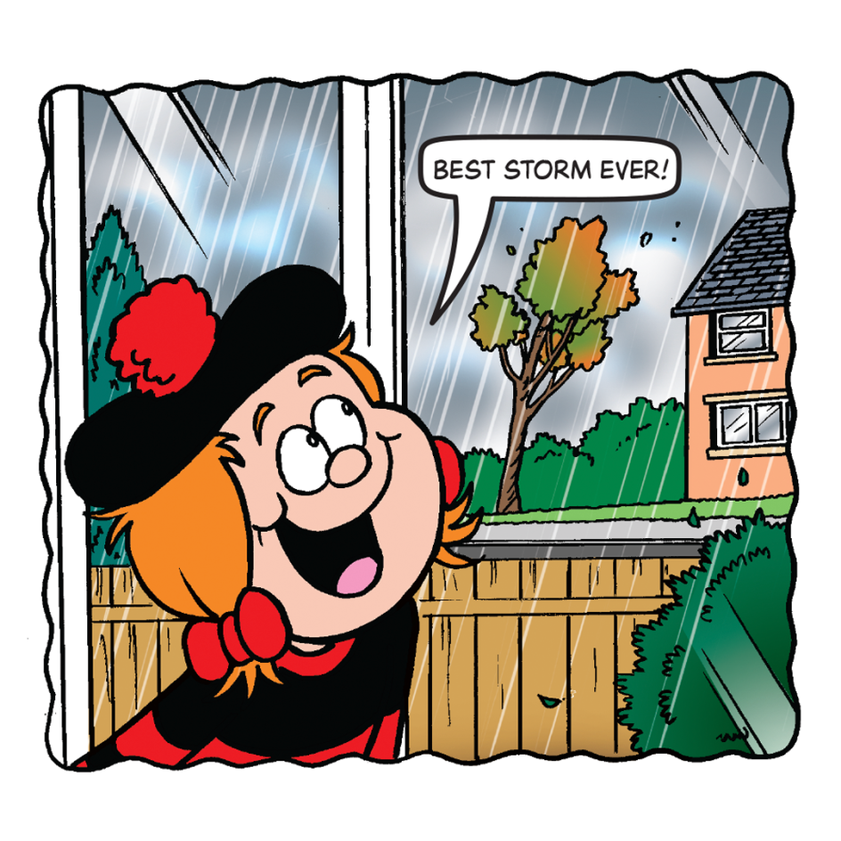 New Minnie the Minx comic strip teaches young readers how to be weather ...