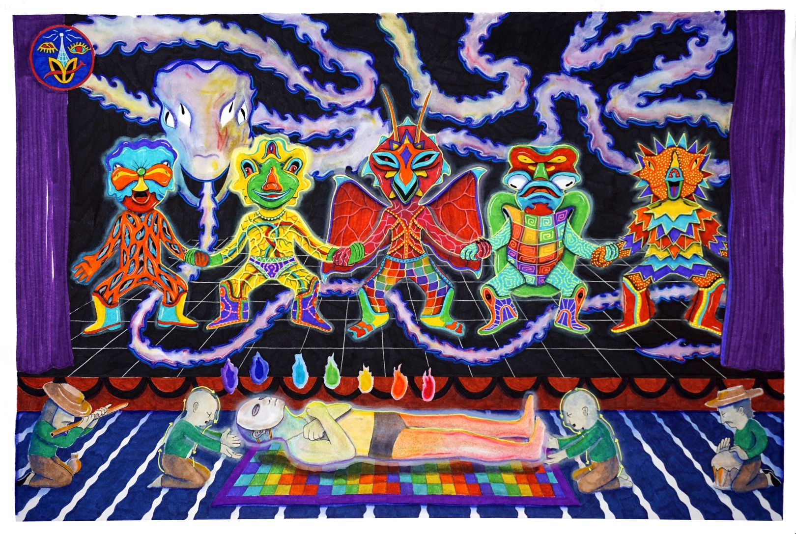 Dang Olsen creates psychedelic illustrations designed to make your ...