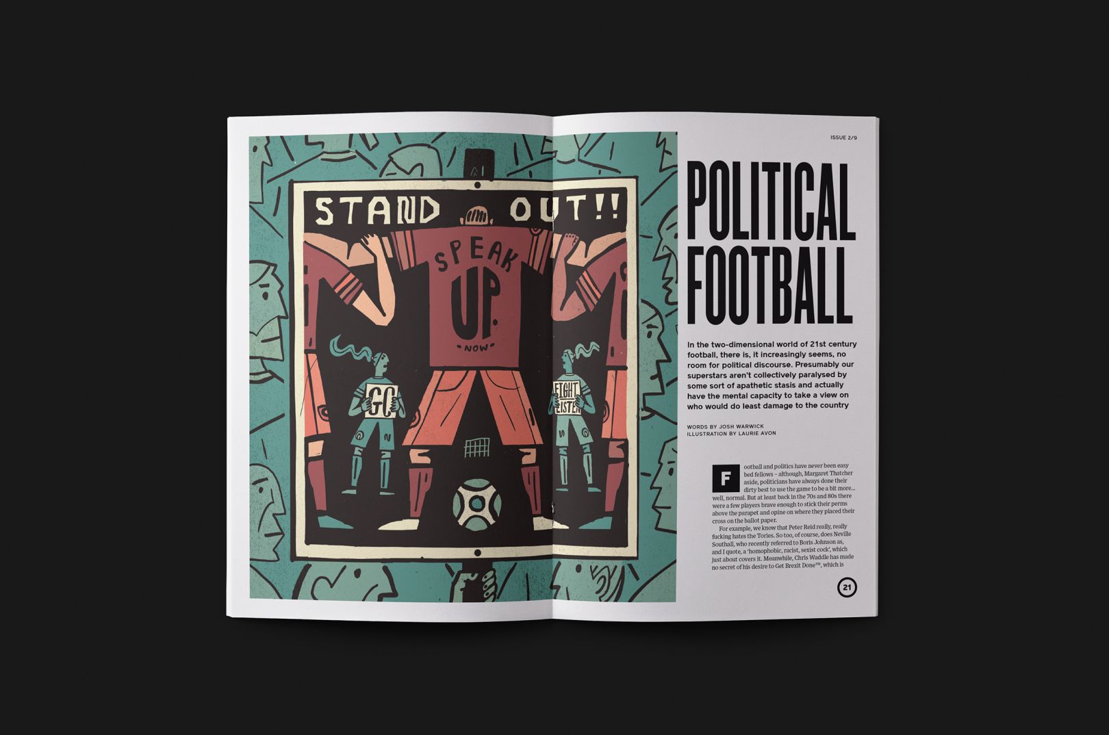 Indie football zine Pickles brings politics to the fore | Creative Boom