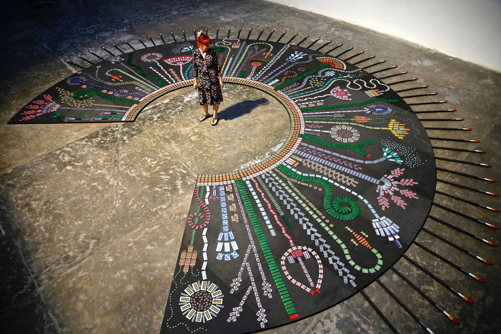 Susie Freeman's unique textile artworks containing thousands of pills ...