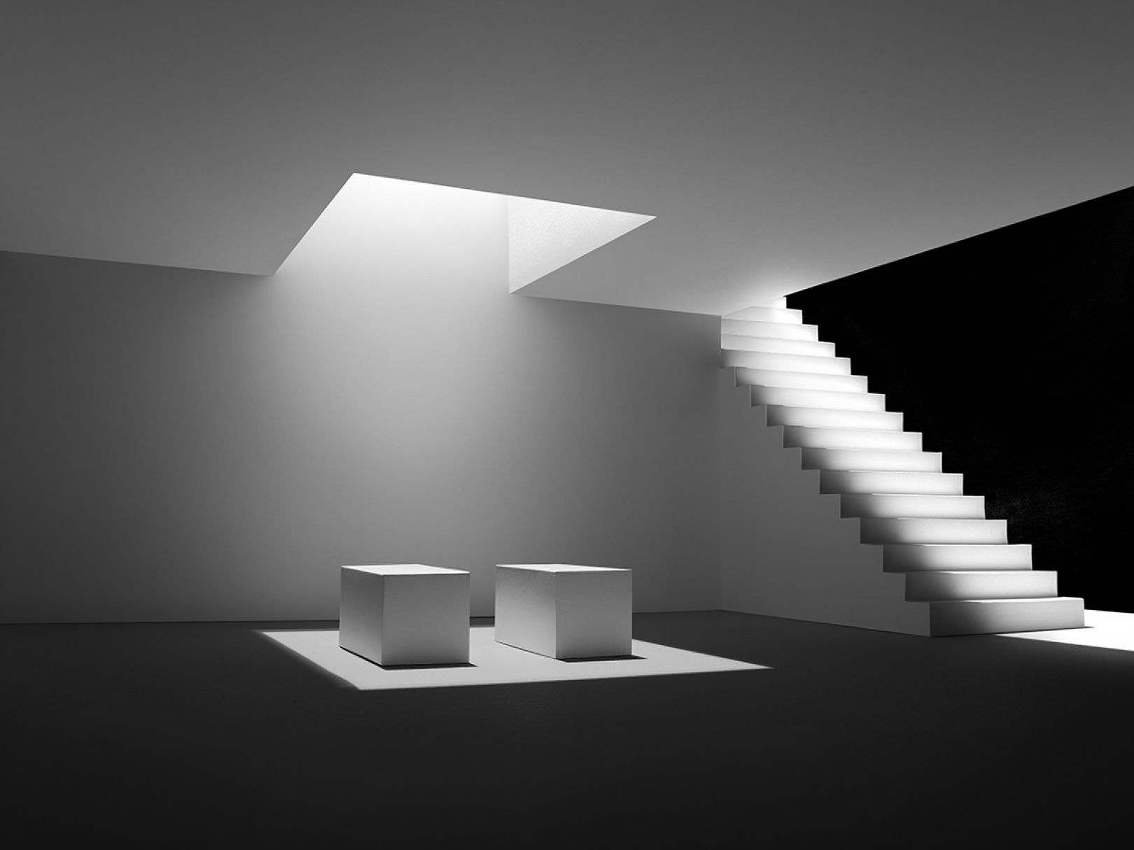 Shadow Spaces: Miniature architecture crafted from paper looks like ...
