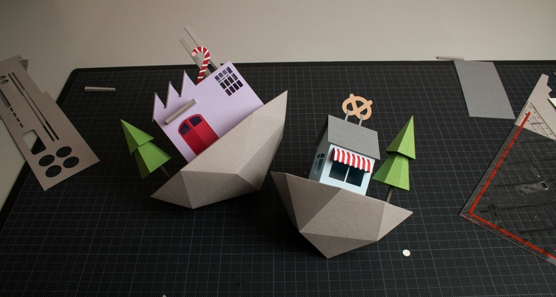 Floating Islands: Paper artworks depict the homes of your dreams ...