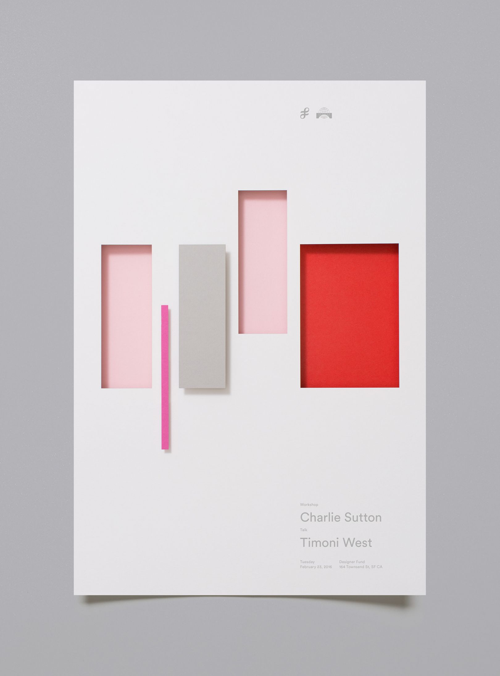 Moniker uses paper to create tactile, abstract posters for Designer ...