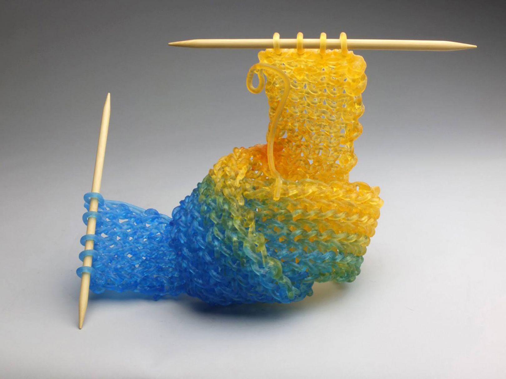 Artist takes on the impossible craft of knitting with glass | Creative Boom