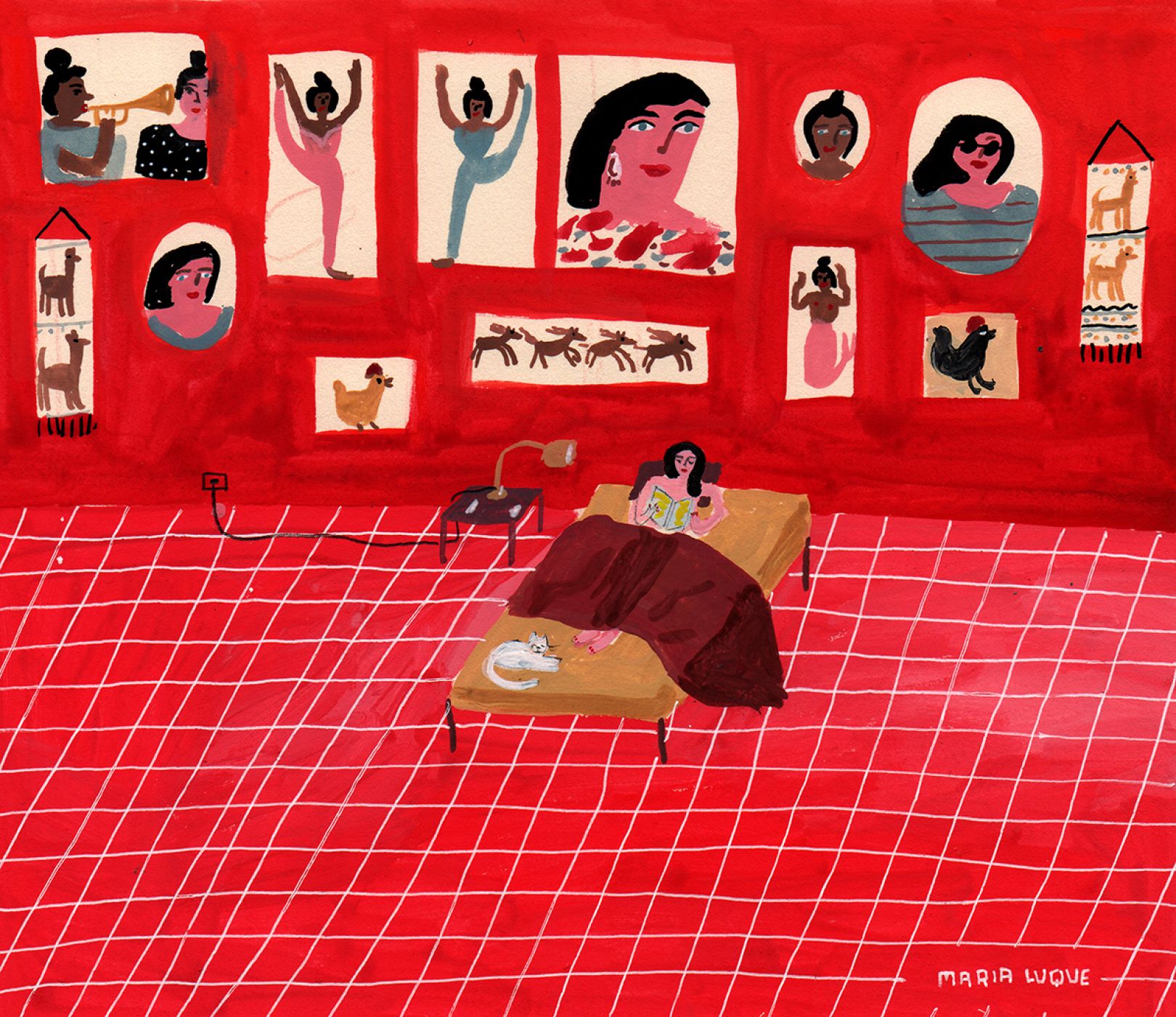 María Luque's rich and colourful illustrations that reveal life in ...