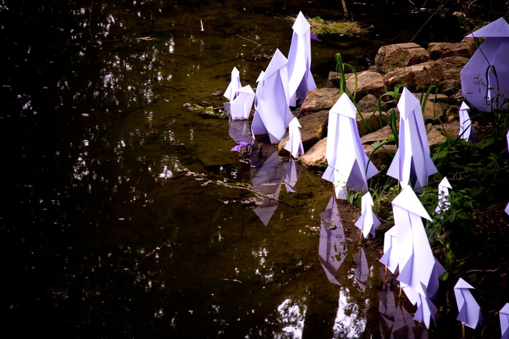 Roborigami: Giant origami robots transform public spaces into playful ...
