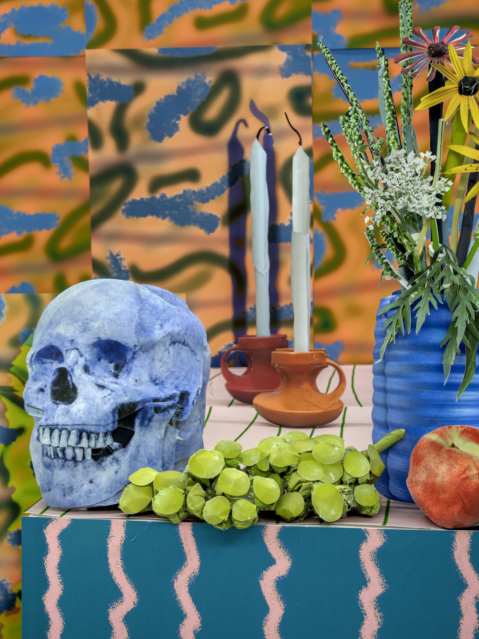 Daniel Gordon's lockdown still-life works, made from printed images ...