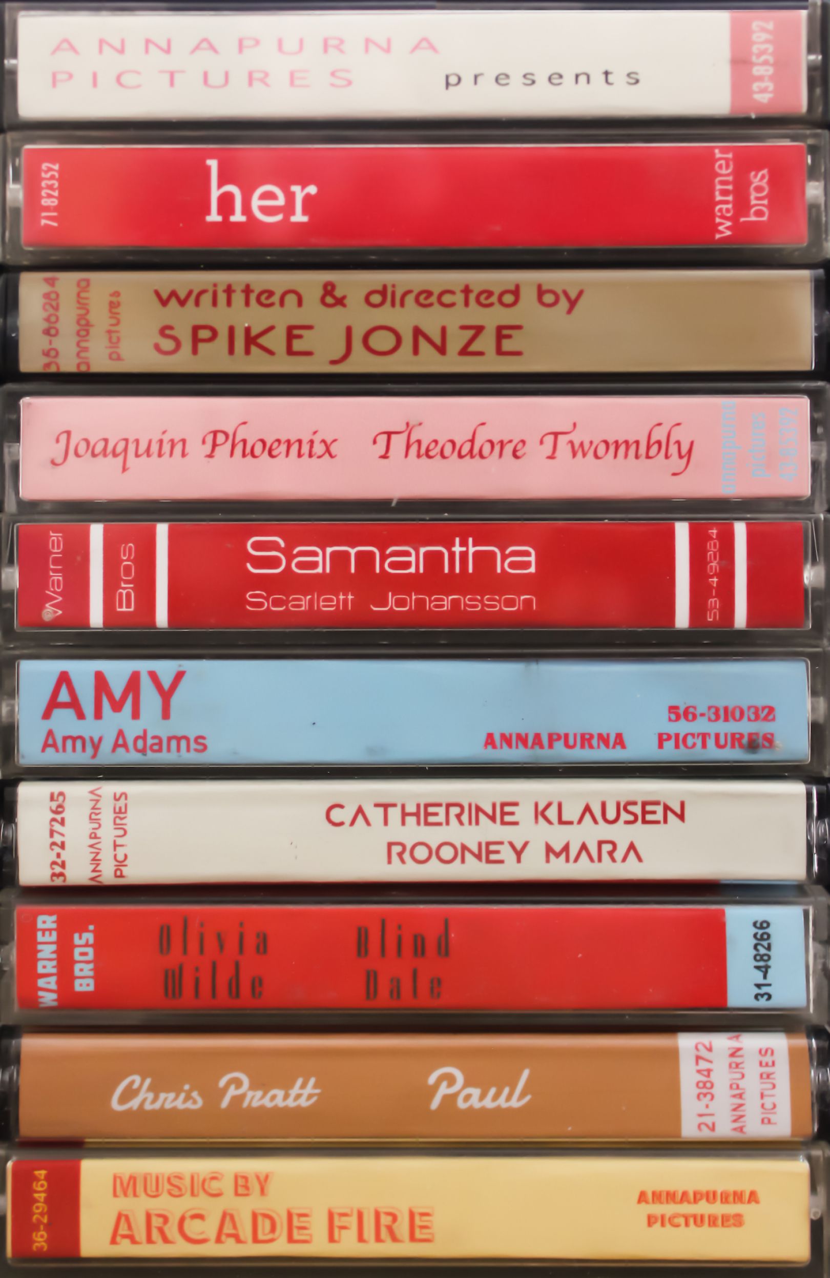 Film and television posters reimagined as stack of retro tapes ...