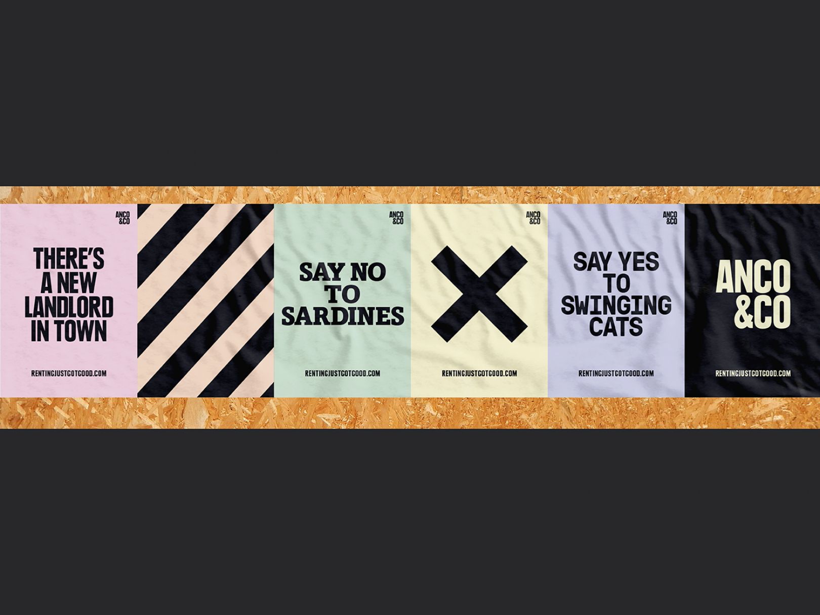 me&dave's bold identity for Anco&co inspired by protest placards and ...