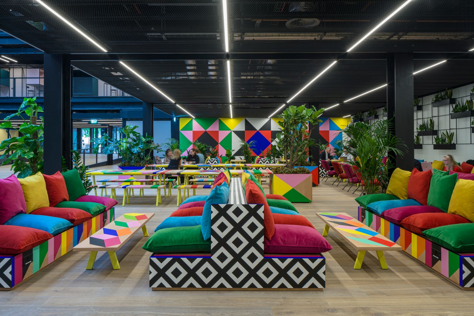 Morag Myerscough's new installation celebrates the redevelopment of ...