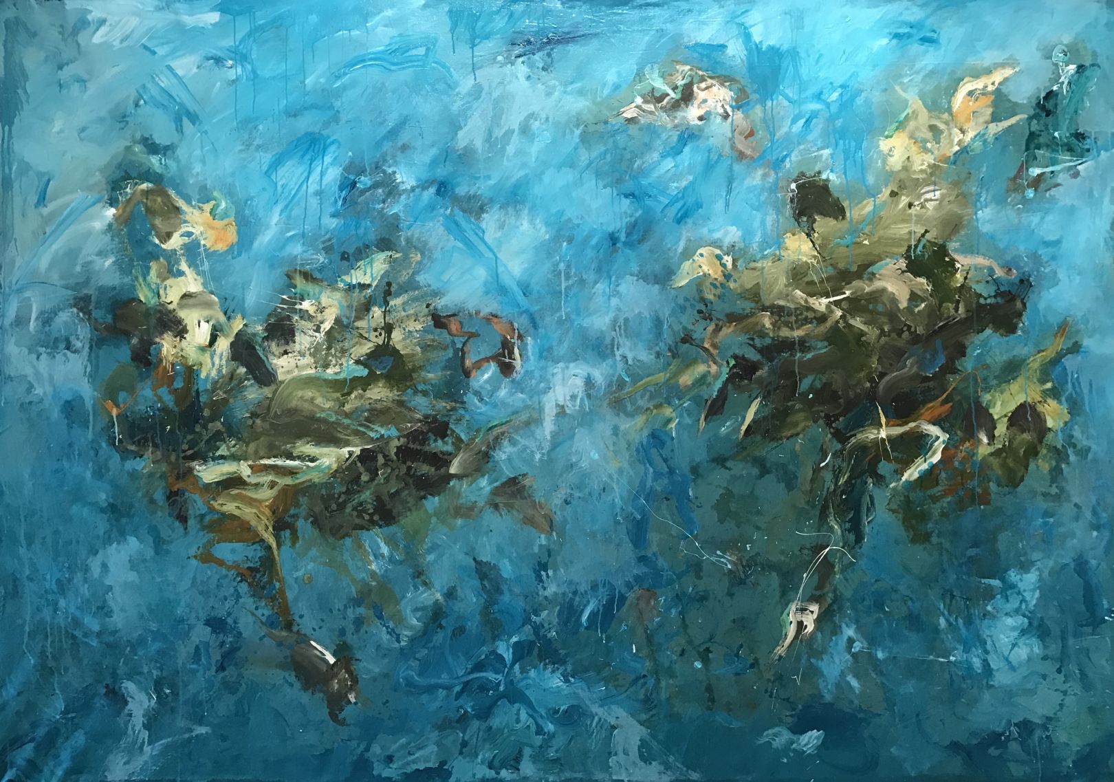 Ian Rayer-Smith's romantic abstract paintings that fuse the figurative ...